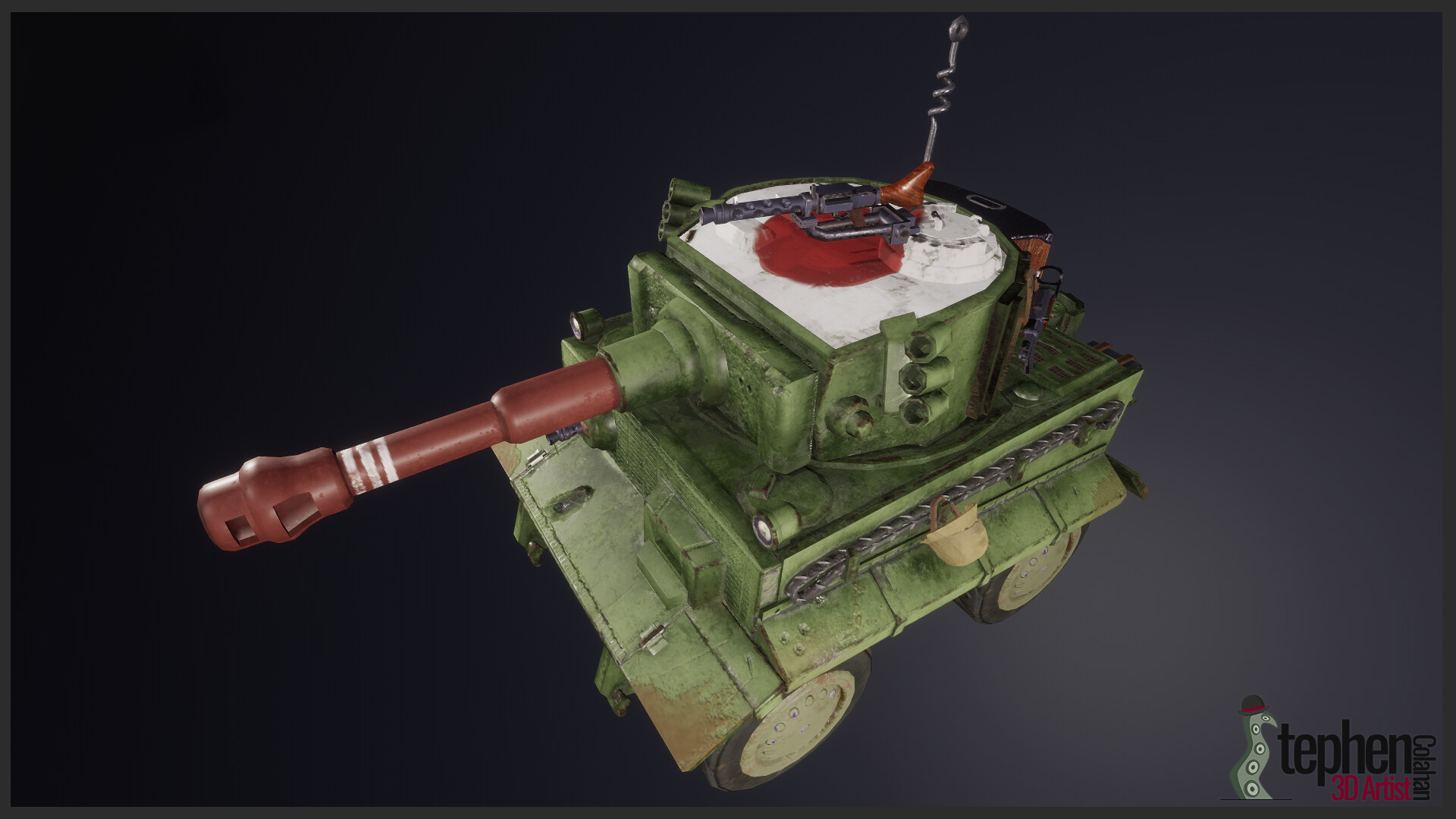 ArtStation - Chibi Tiger I Tank
