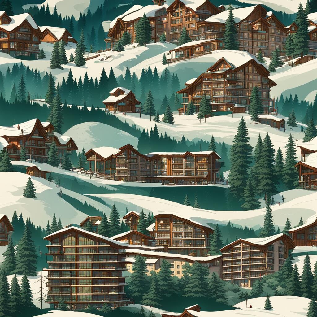 ArtStation - mountain resort