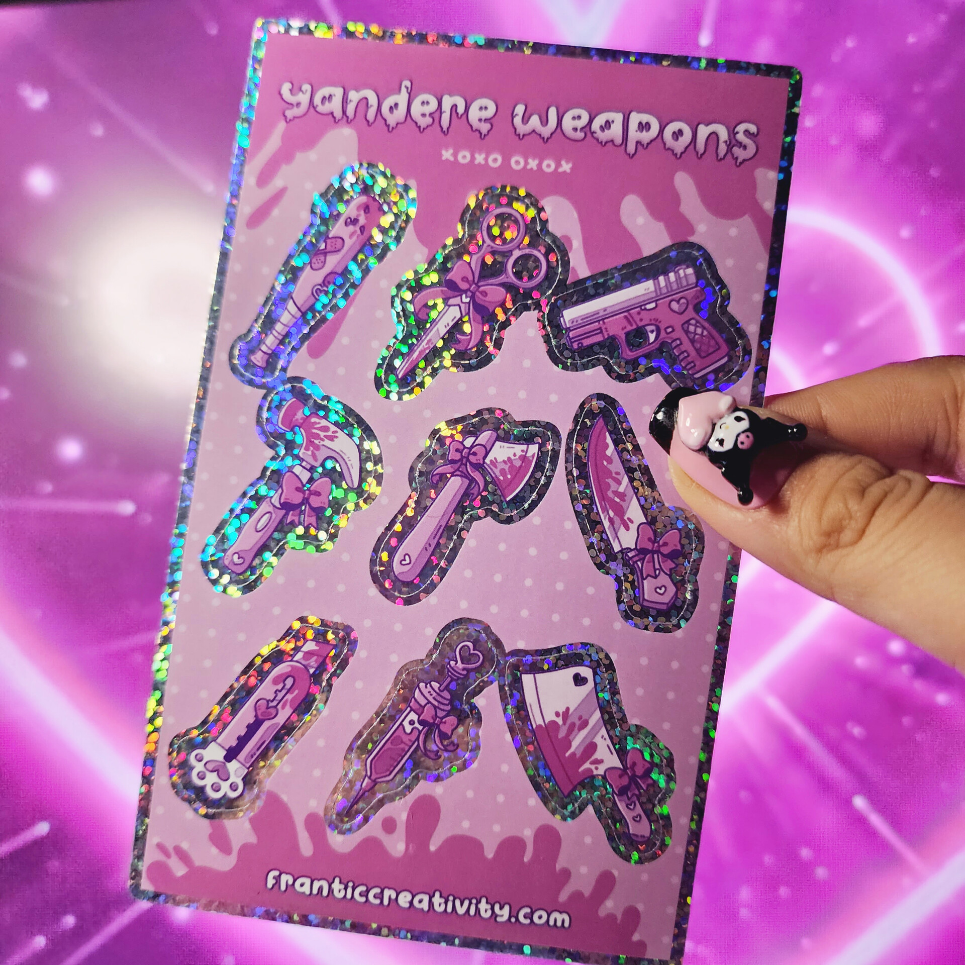 franticcreativity - Yandere Weapons Sticker Sheet