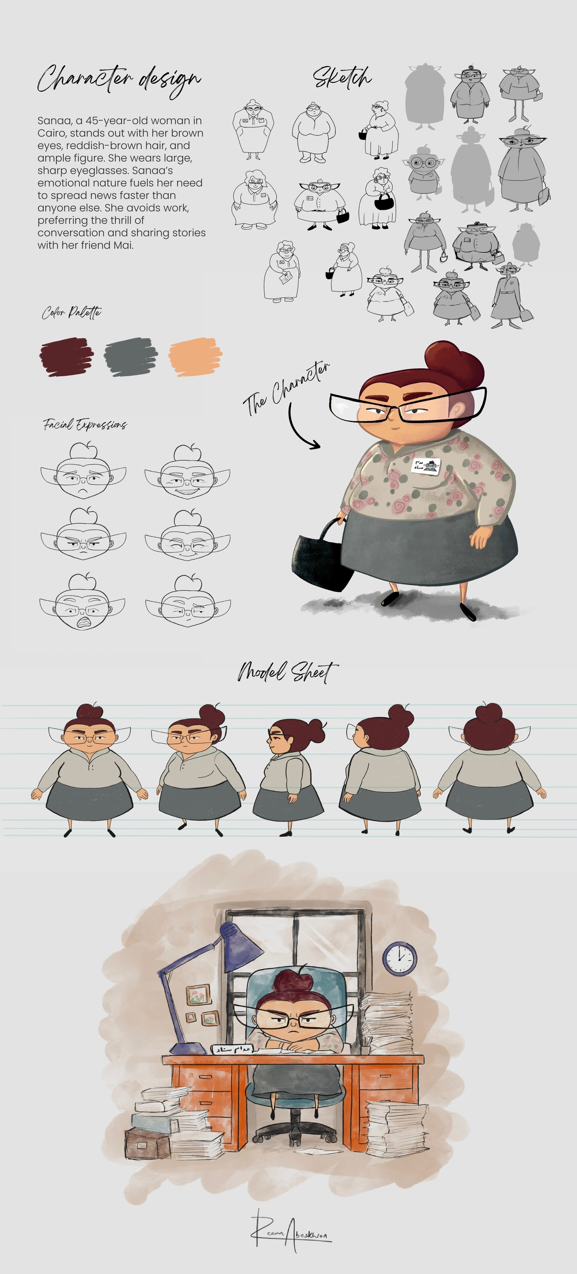 Nayzaki - Nayzak Animation School students' portfolio - Sanaa Character ...