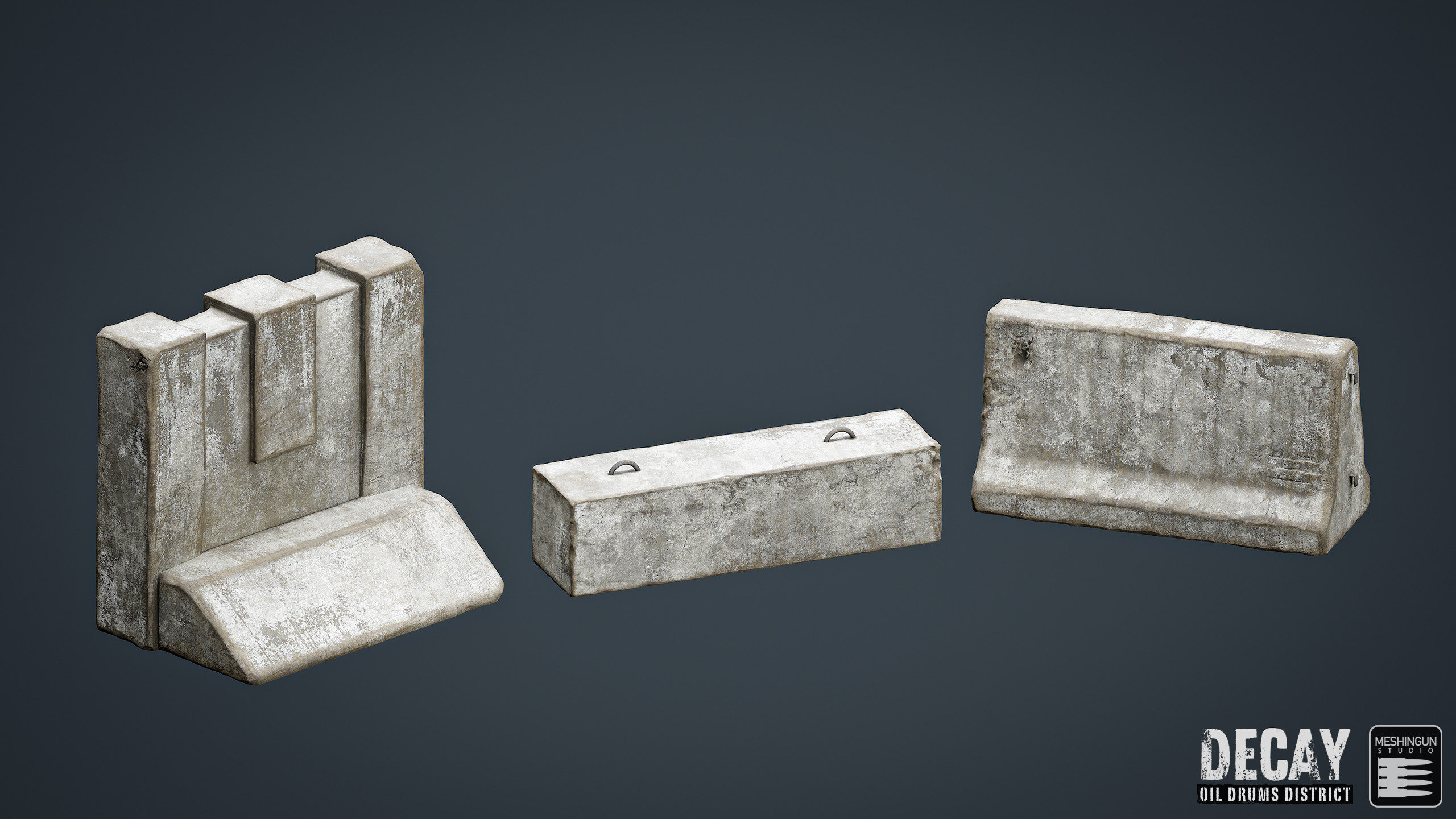 MESHINGUN STUDIO INC. - Decay: Oil Drums District | Props