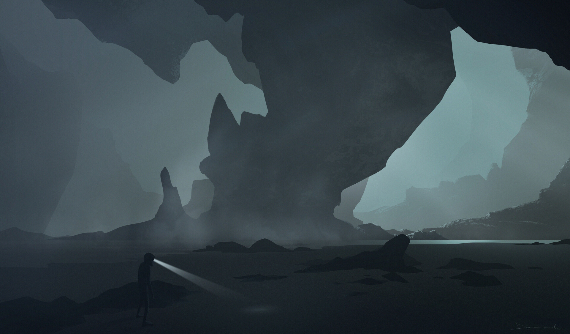 ArtStation - Deep in the cave_SKETCH