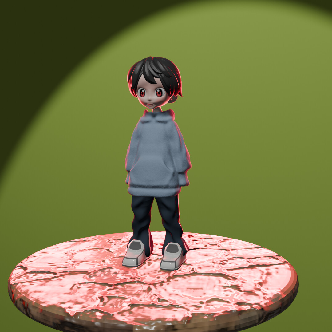 ArtStation - Anime character 3D model