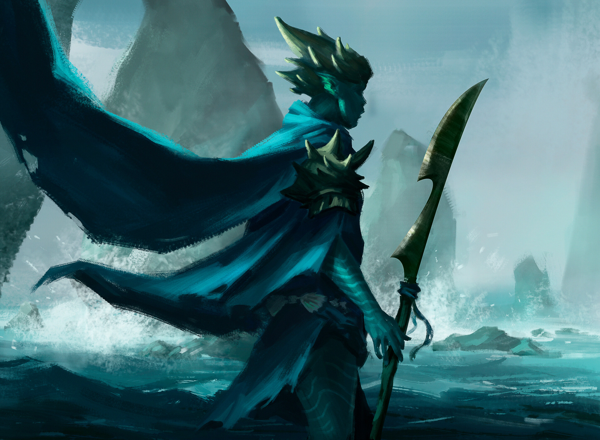ArtStation - Merfolk Warrior