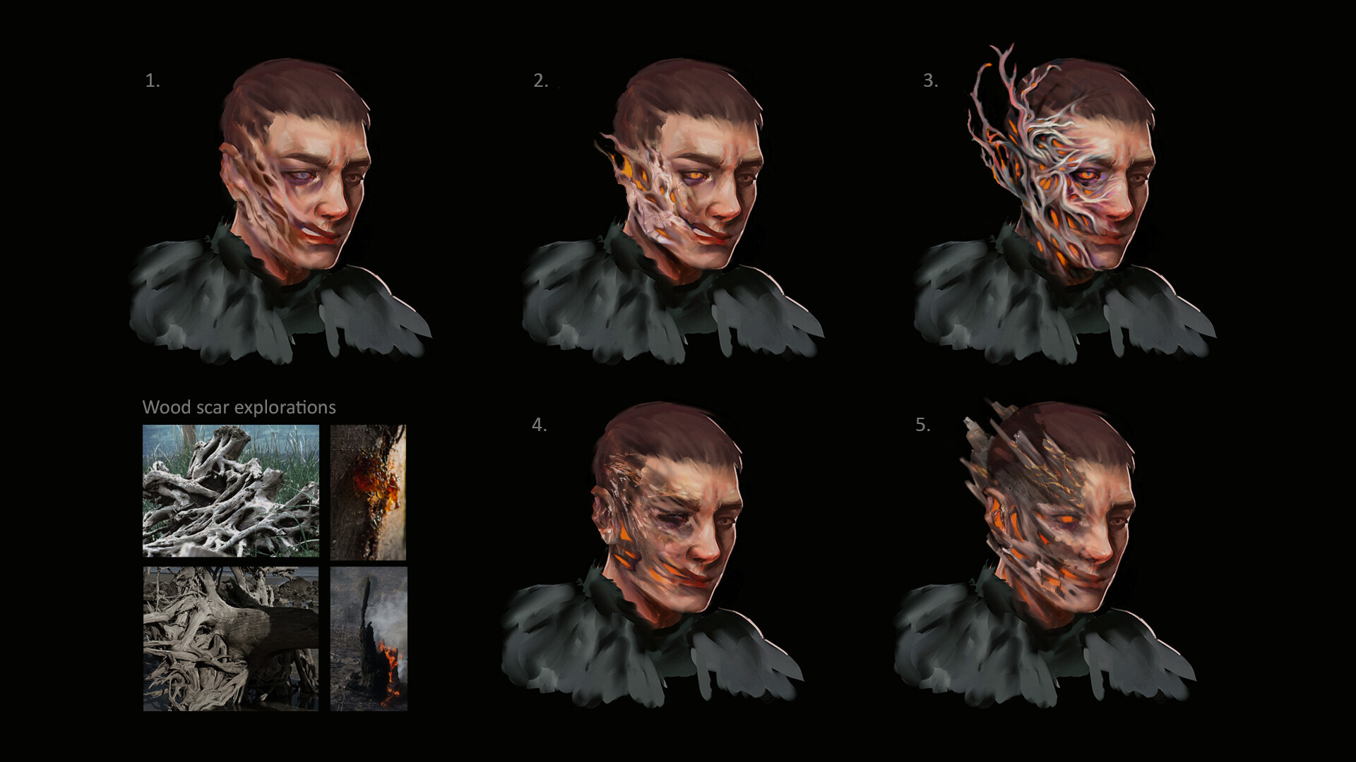 ArtStation - Wood scar explorations