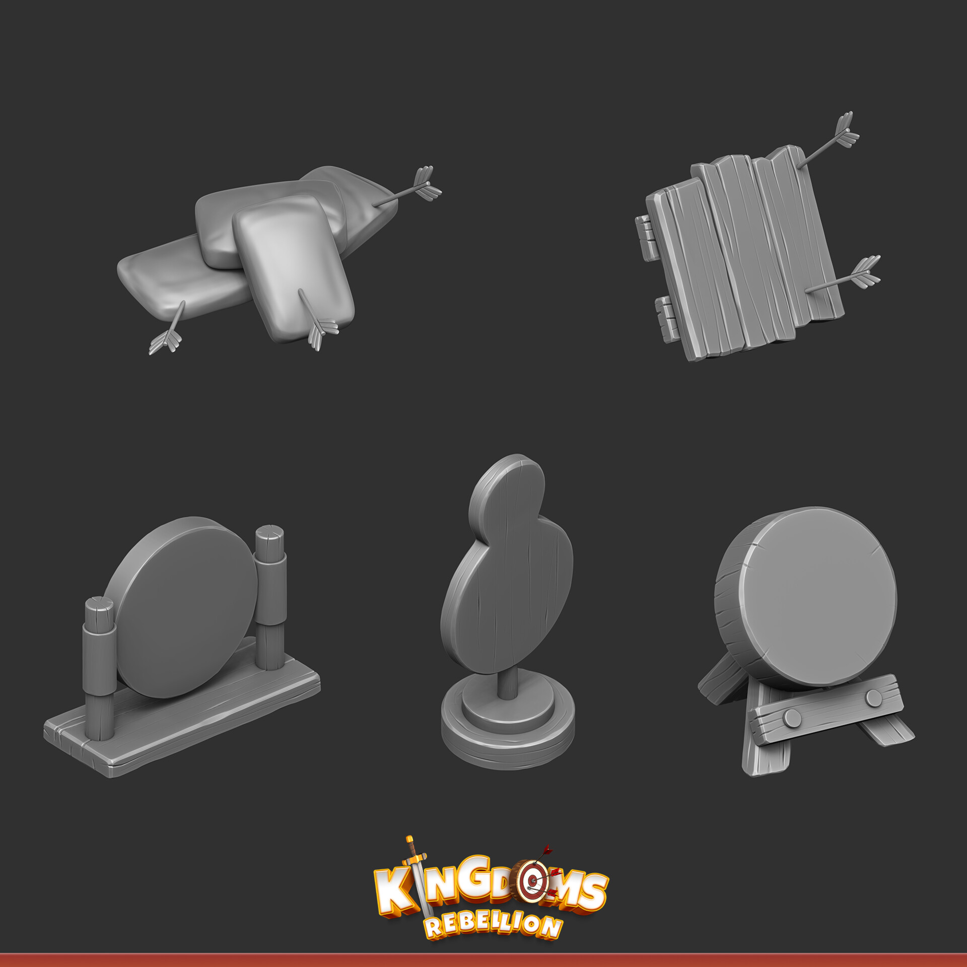 ArtStation - Kingdoms Rebellion - Archery Props