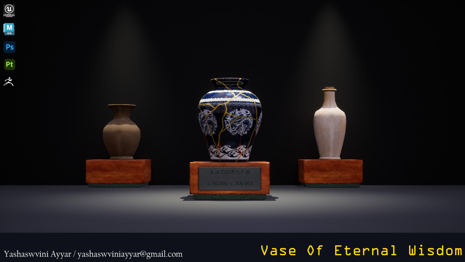 ArtStation - Vase Of Eternal Wisdom : Kintsugi Vase (Realistic Prop)