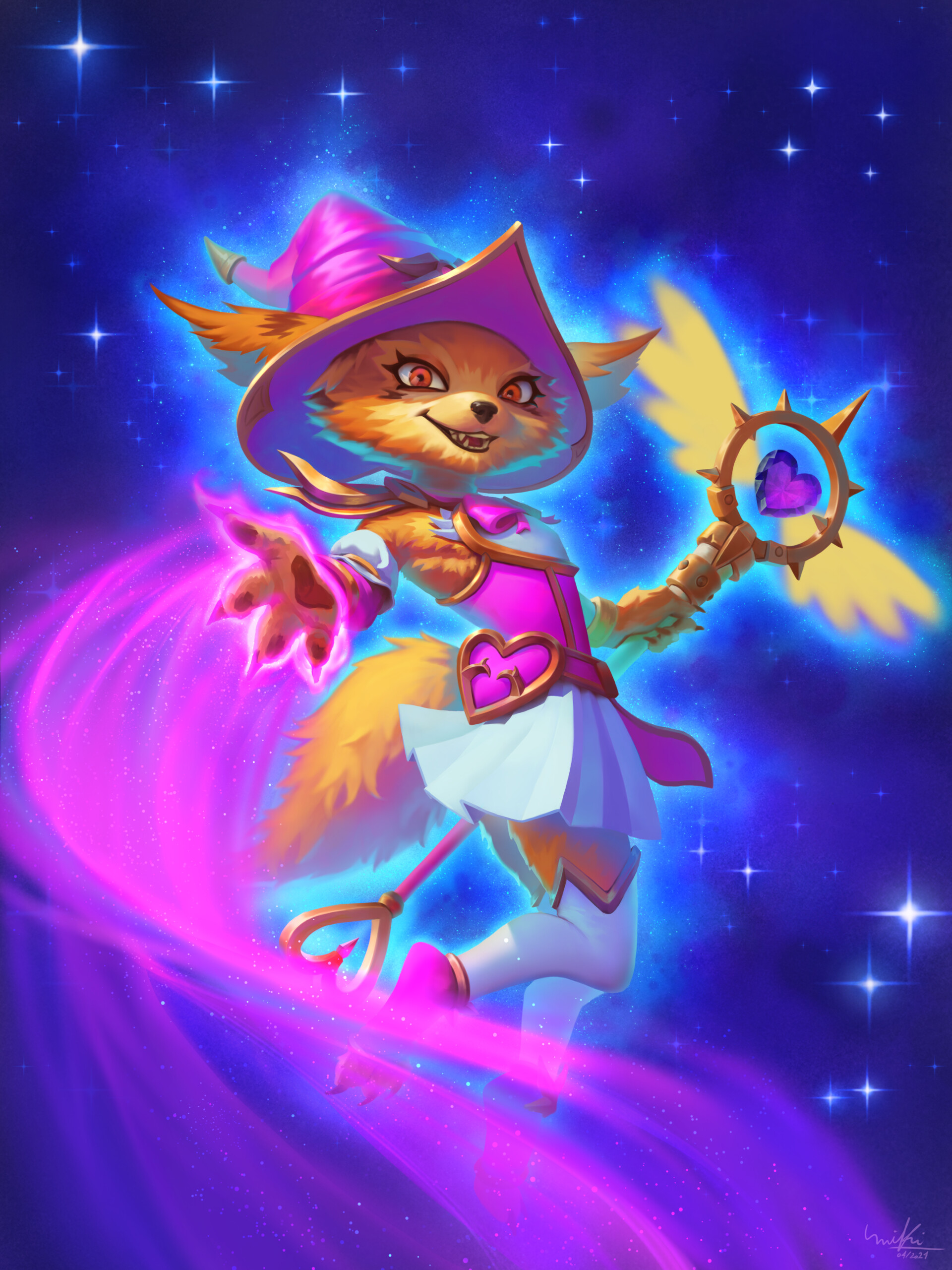 Miki - "Messenger of Love" - HearthStone FanArt