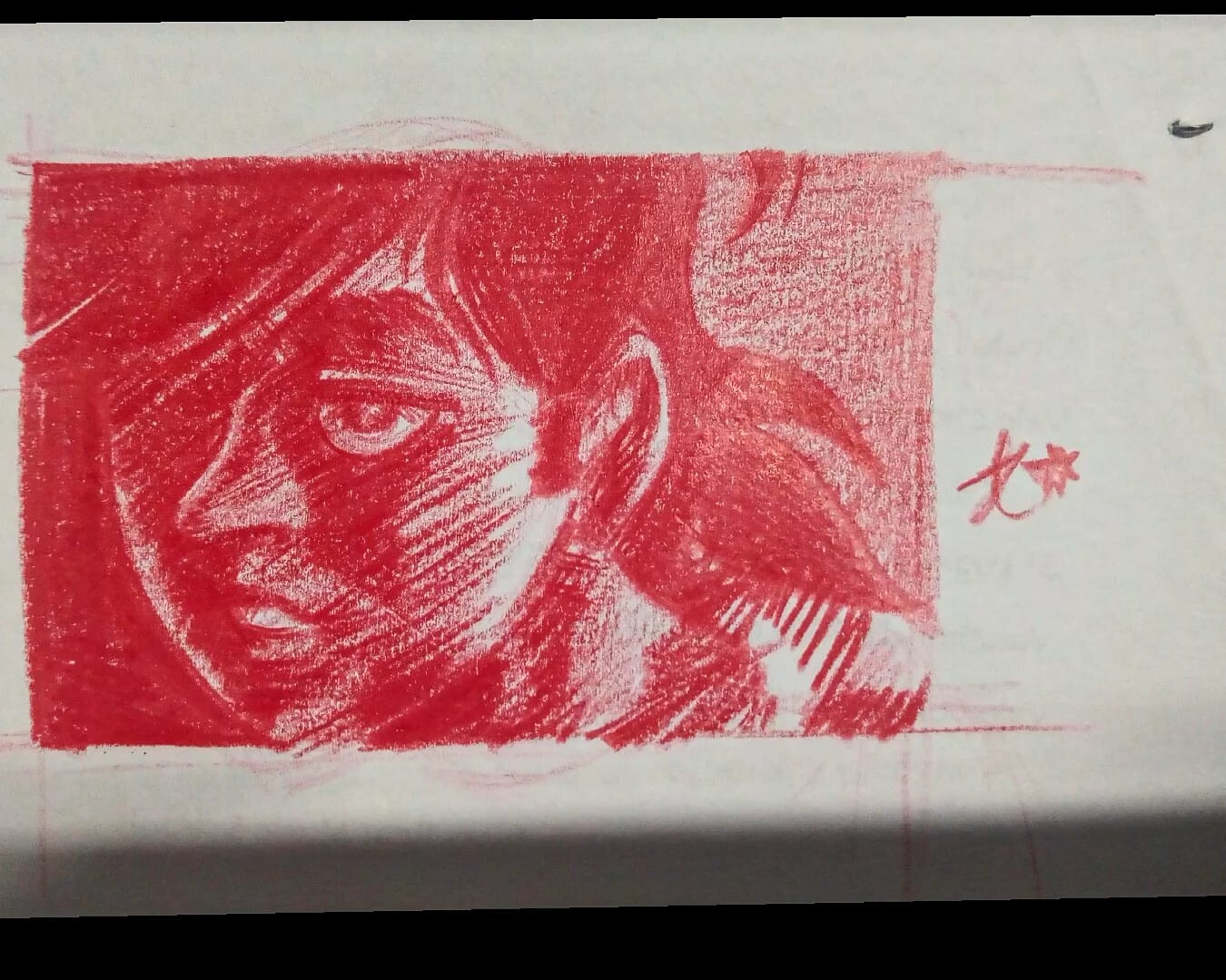 ArtStation - Red Colour pencil studies
