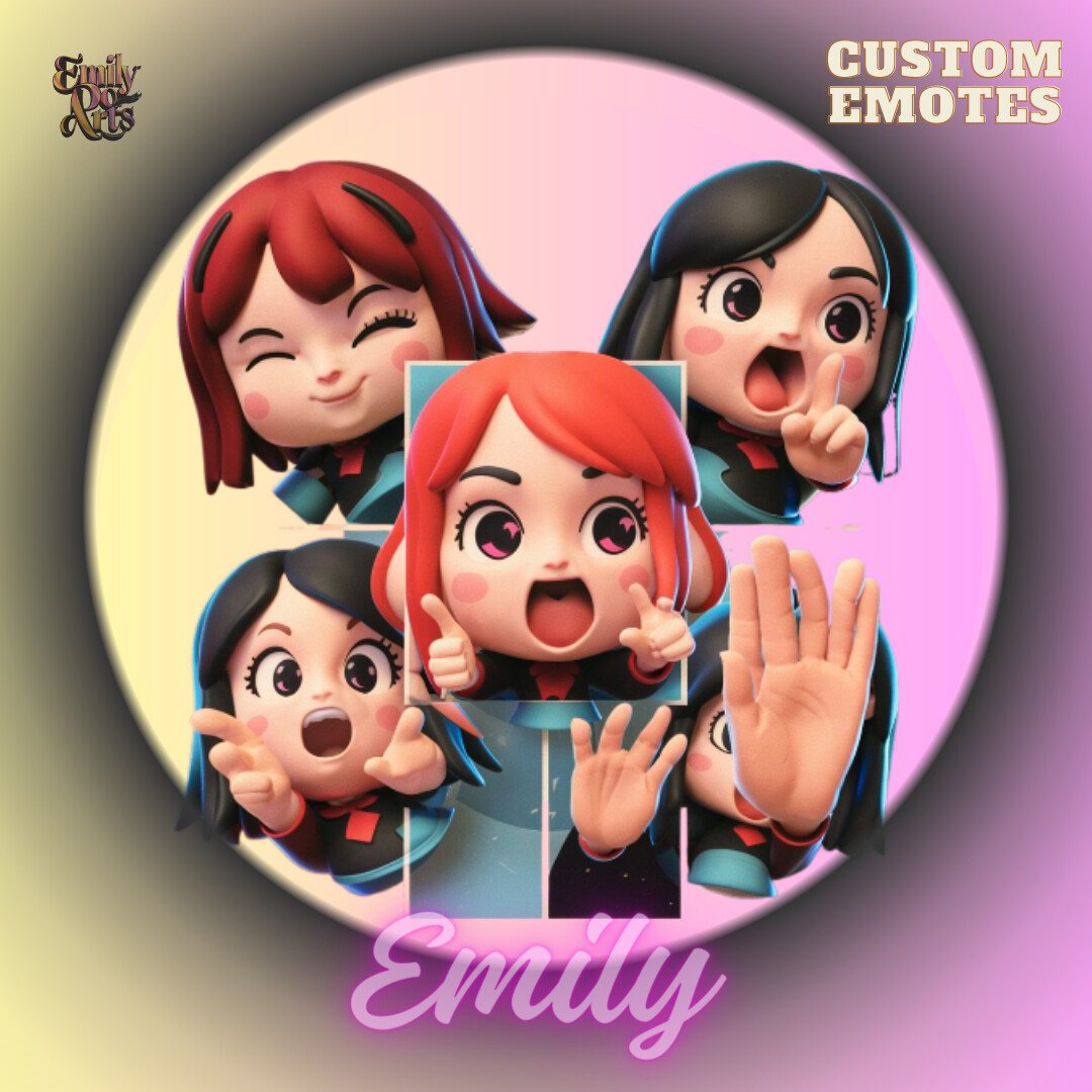 Emily Lyra - These cute emotes are here to steal your heart! 💘🌈
