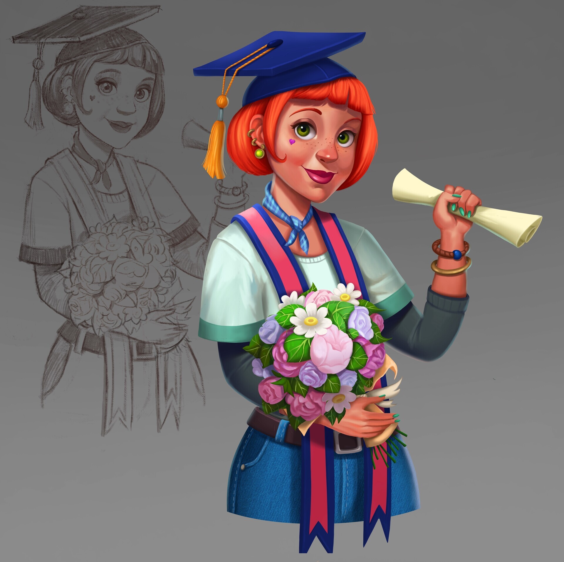 ArtStation - Match 3 Character (Oldie)