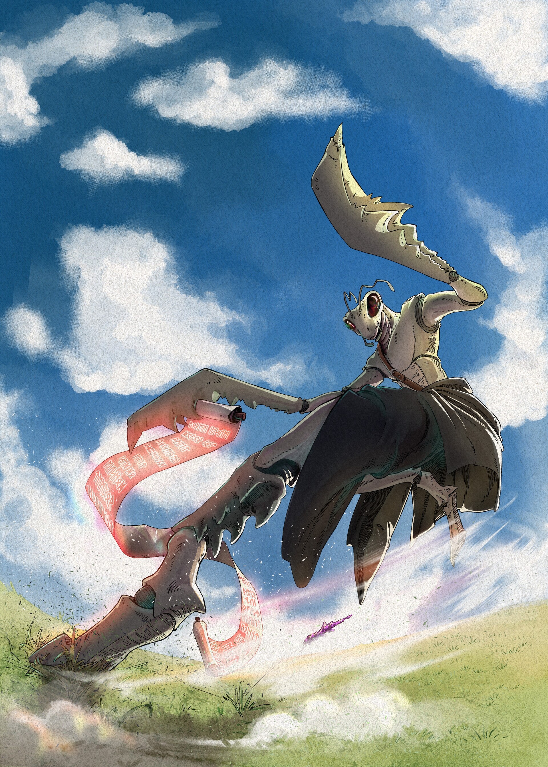 ArtStation - Bugfolk Paladin Commission