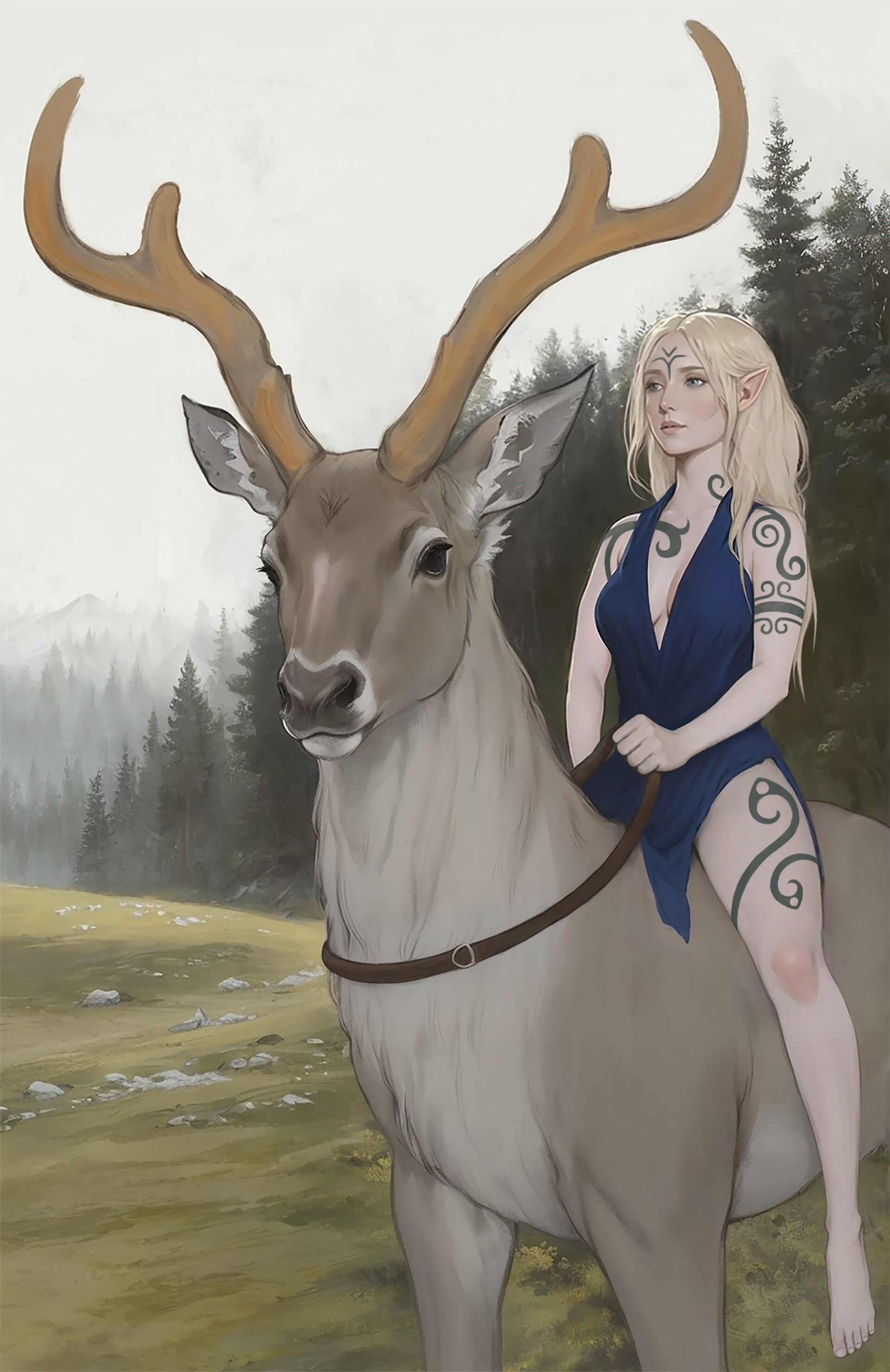 ArtStation - Wild Elven rider