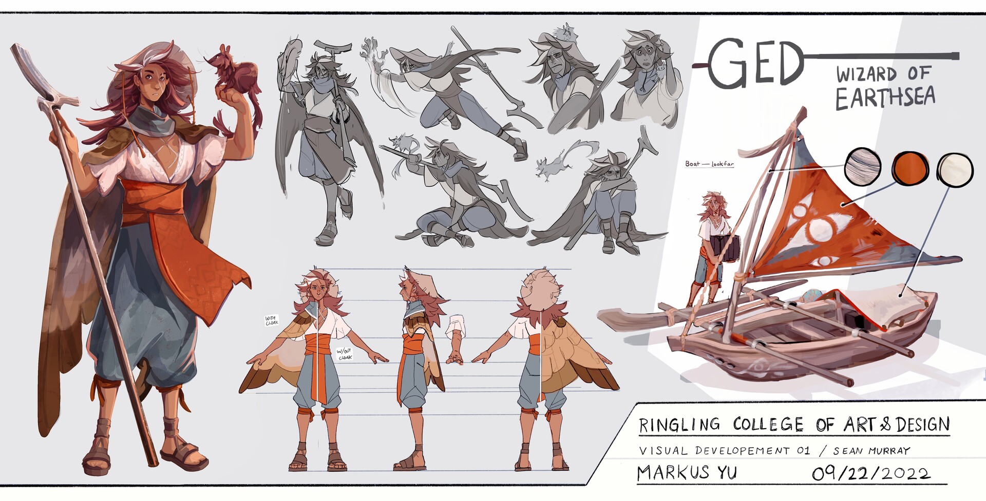 ArtStation - Ged— Character Design for Wizard of Earthsea