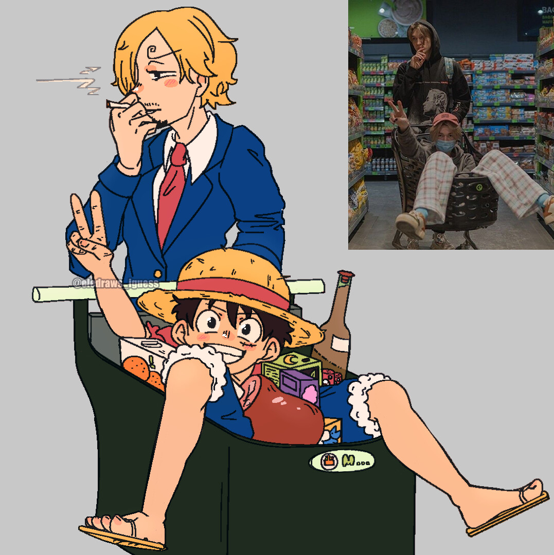 ArtStation - Sanji&Luffy - Pinterest Photo reference