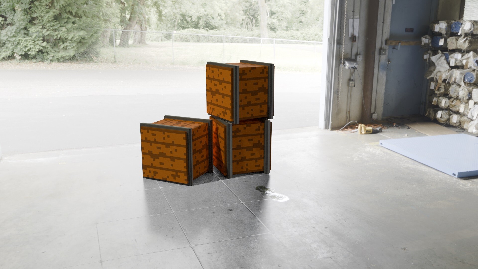 ArtStation - Stylised Pixel Crates