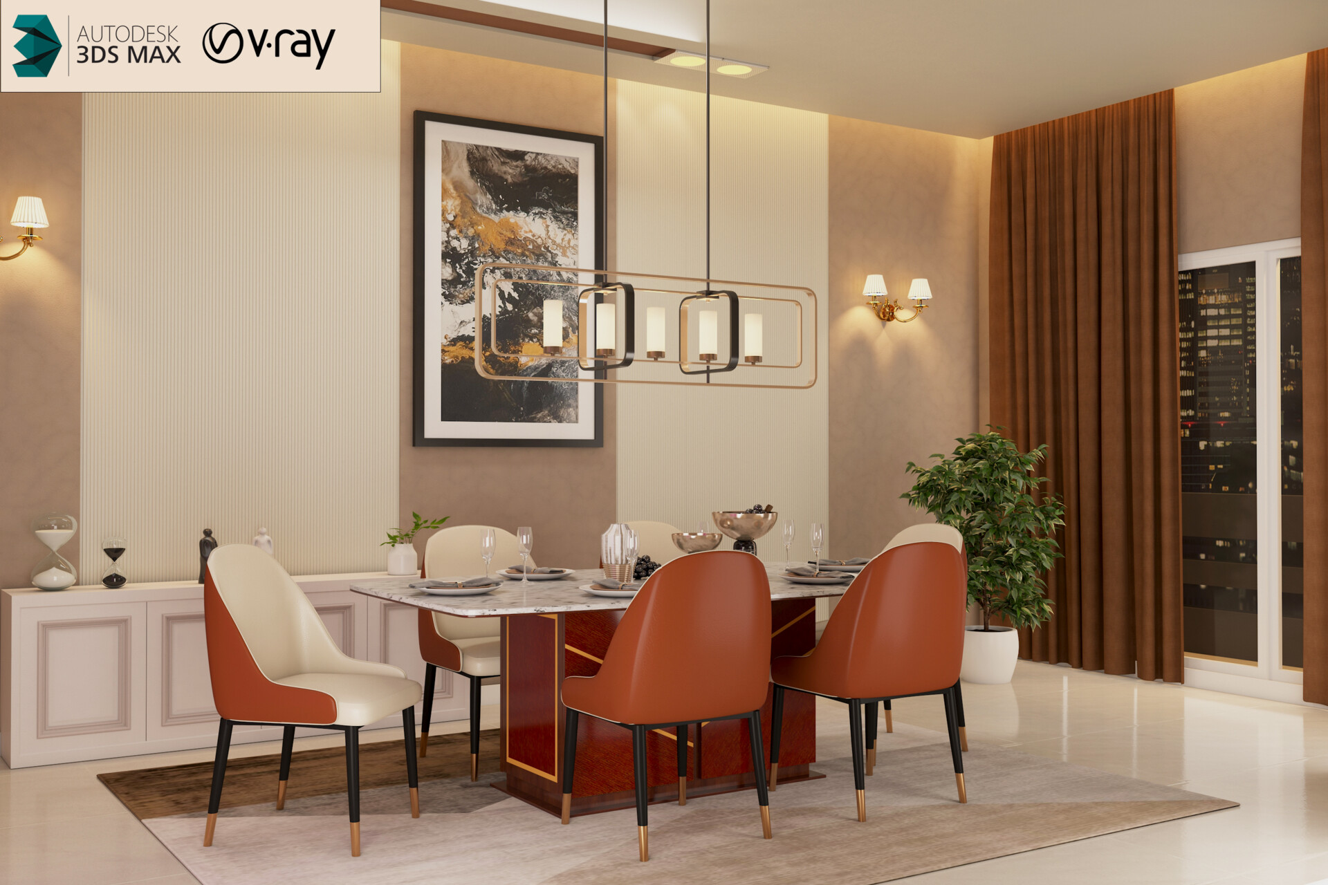 ArtStation - Dinning room interior design