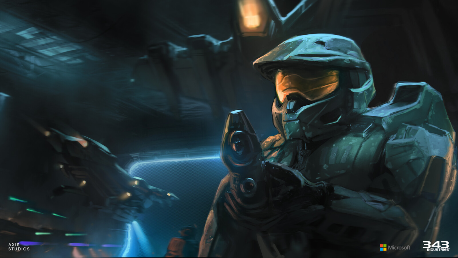 Axis Studios - Halo Infinite: Story- Colourscripts to Final Stills