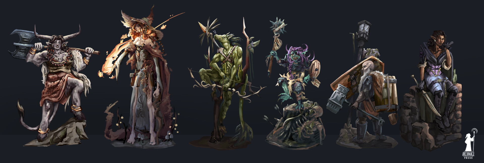 wunzie - Fantasy Character Lineup for Archmage Press