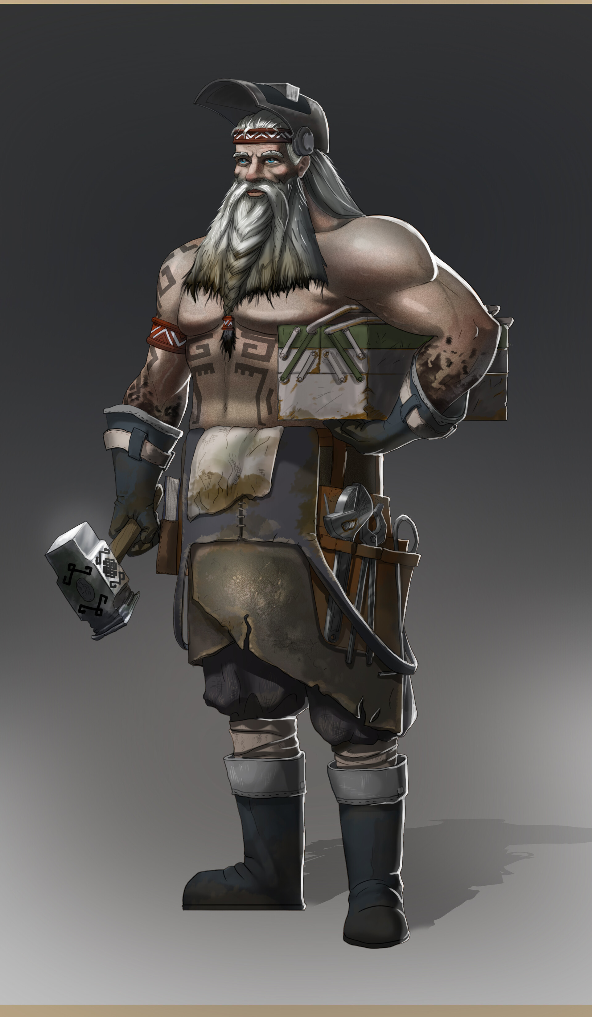 ArtStation - Blacksmith god soviet worker