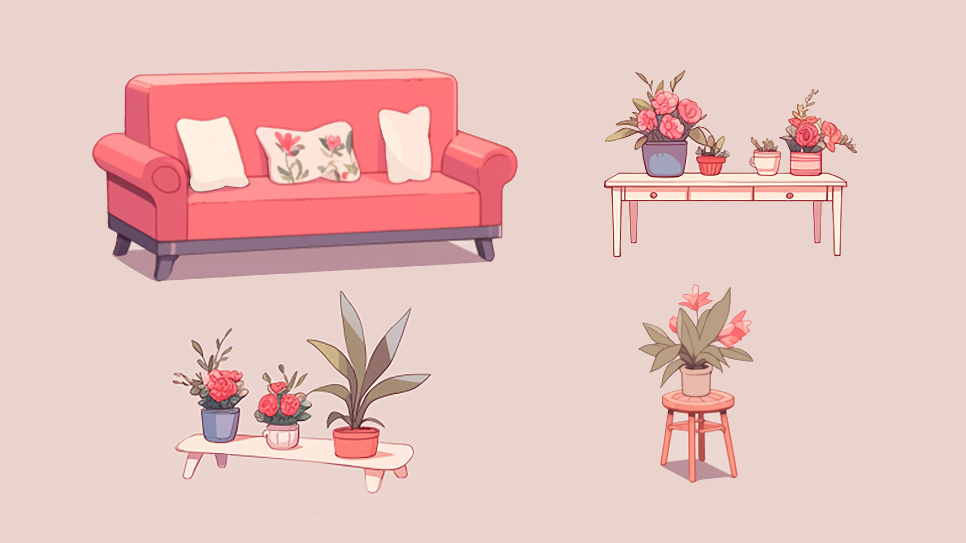 ArtStation - Prop Element Design for Animation Background