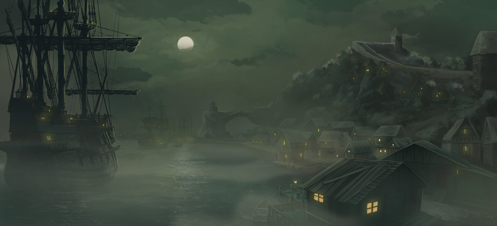 ArtStation - Whiteport (docks)