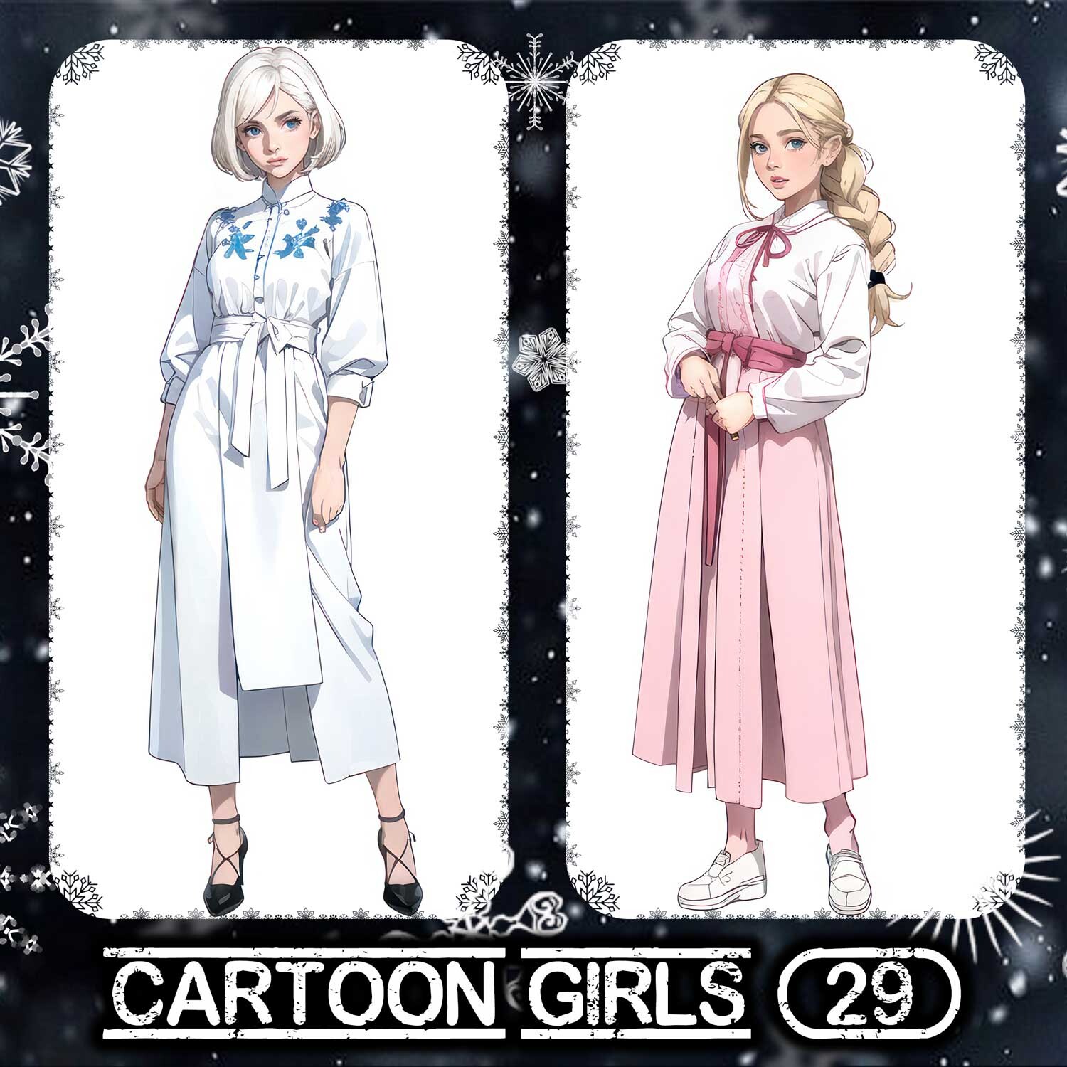 ArtStation - 400 Cartoon Girls (Fashionable Clothing) Images Reference ...