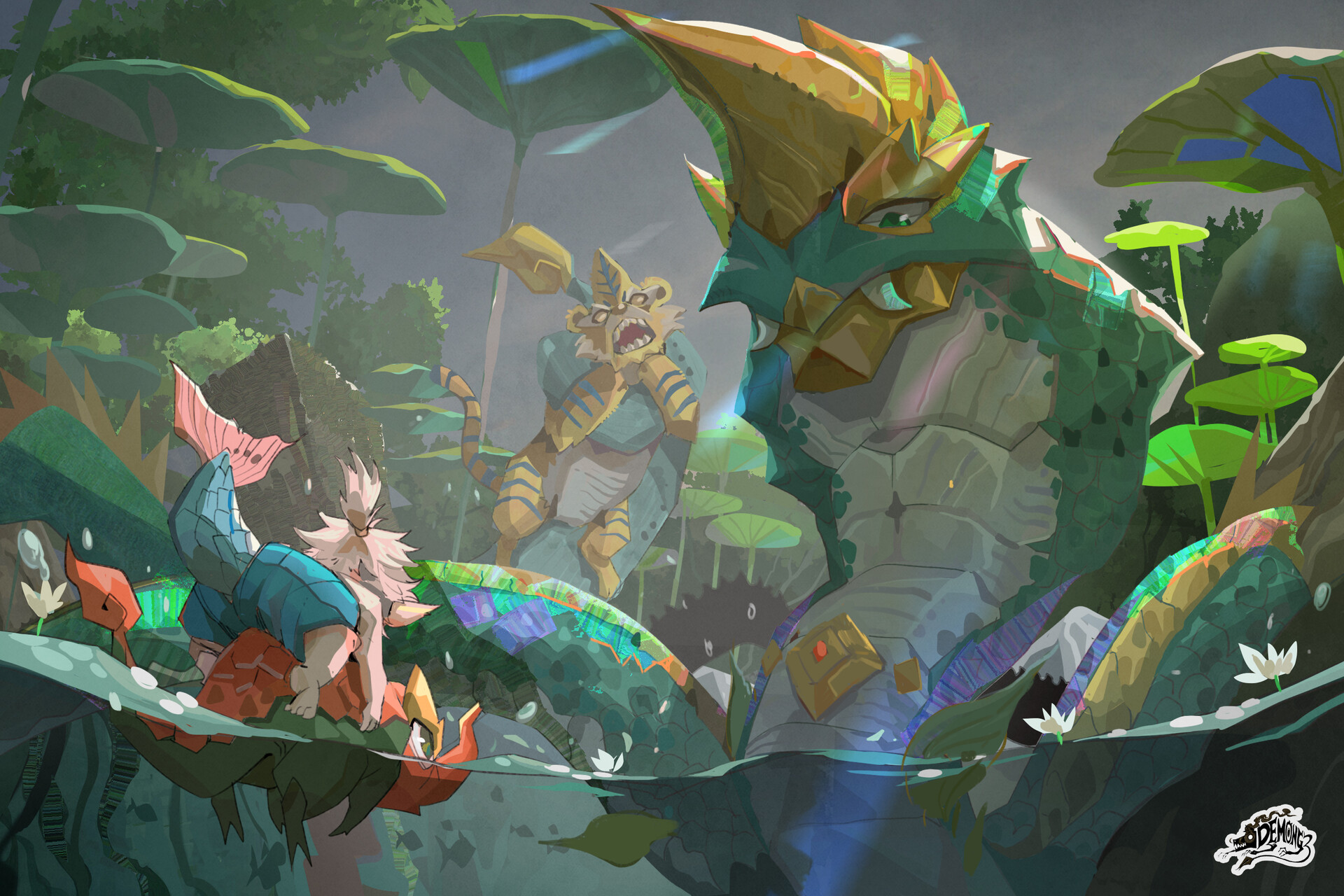 ArtStation - Hidden Jungle - Naga