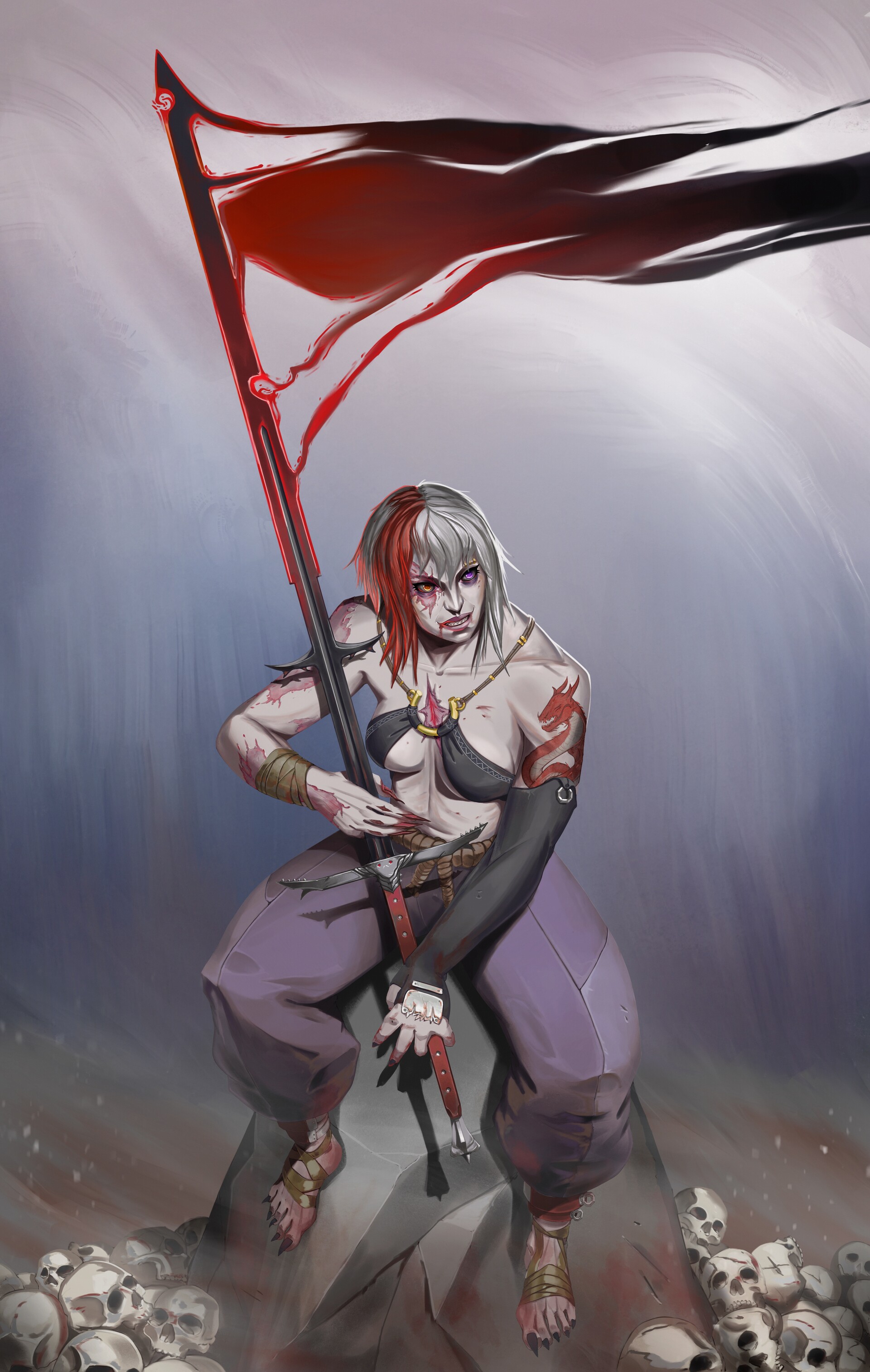 ArtStation - Possessed Elf Barbarian