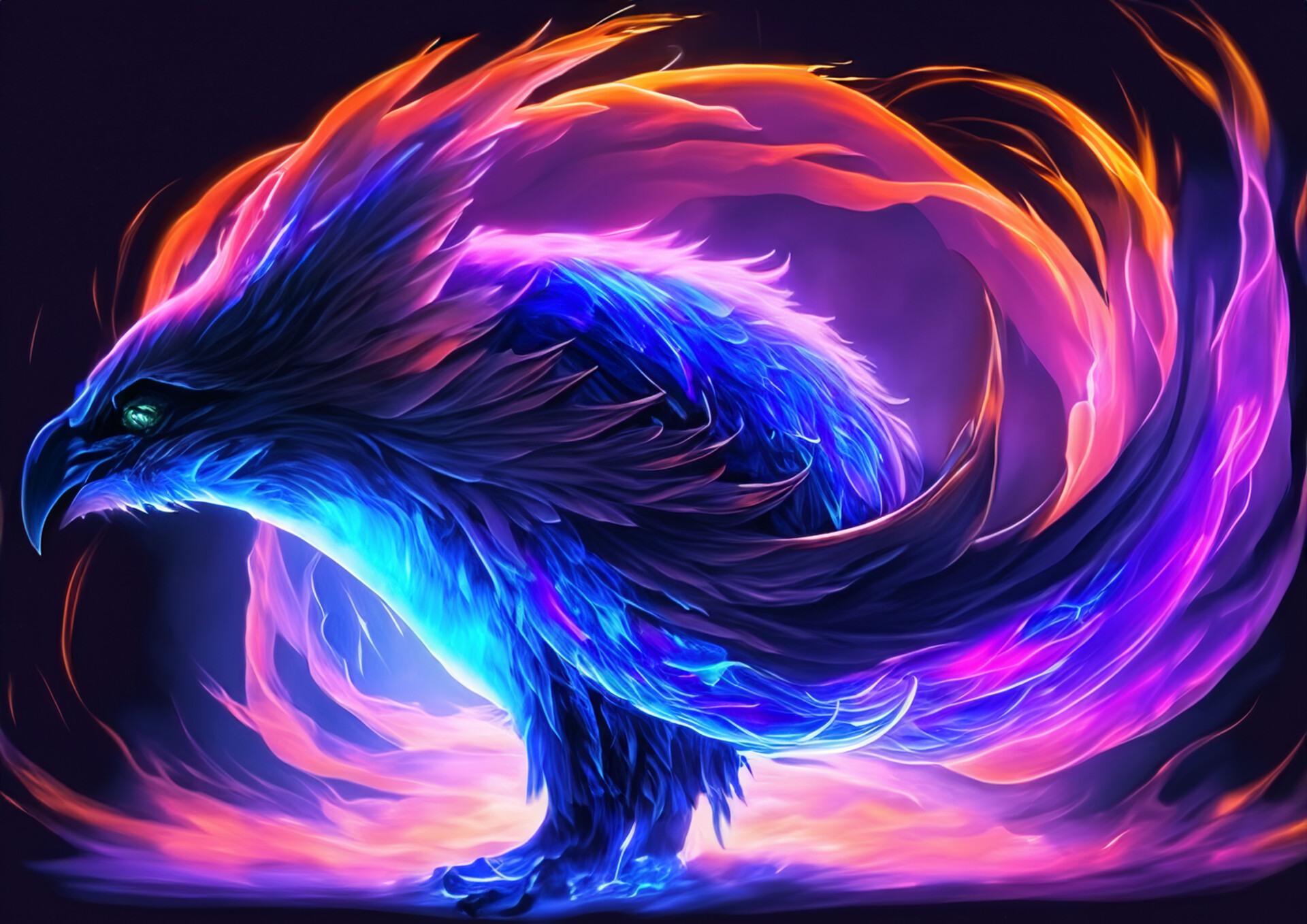 ArtStation - Dark Plasma Phoenix