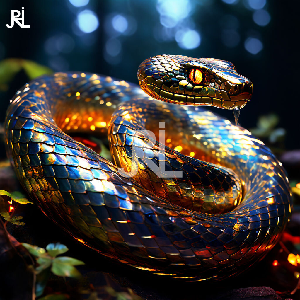 ArtStation - 3d Illustration Of A Coiled Snake