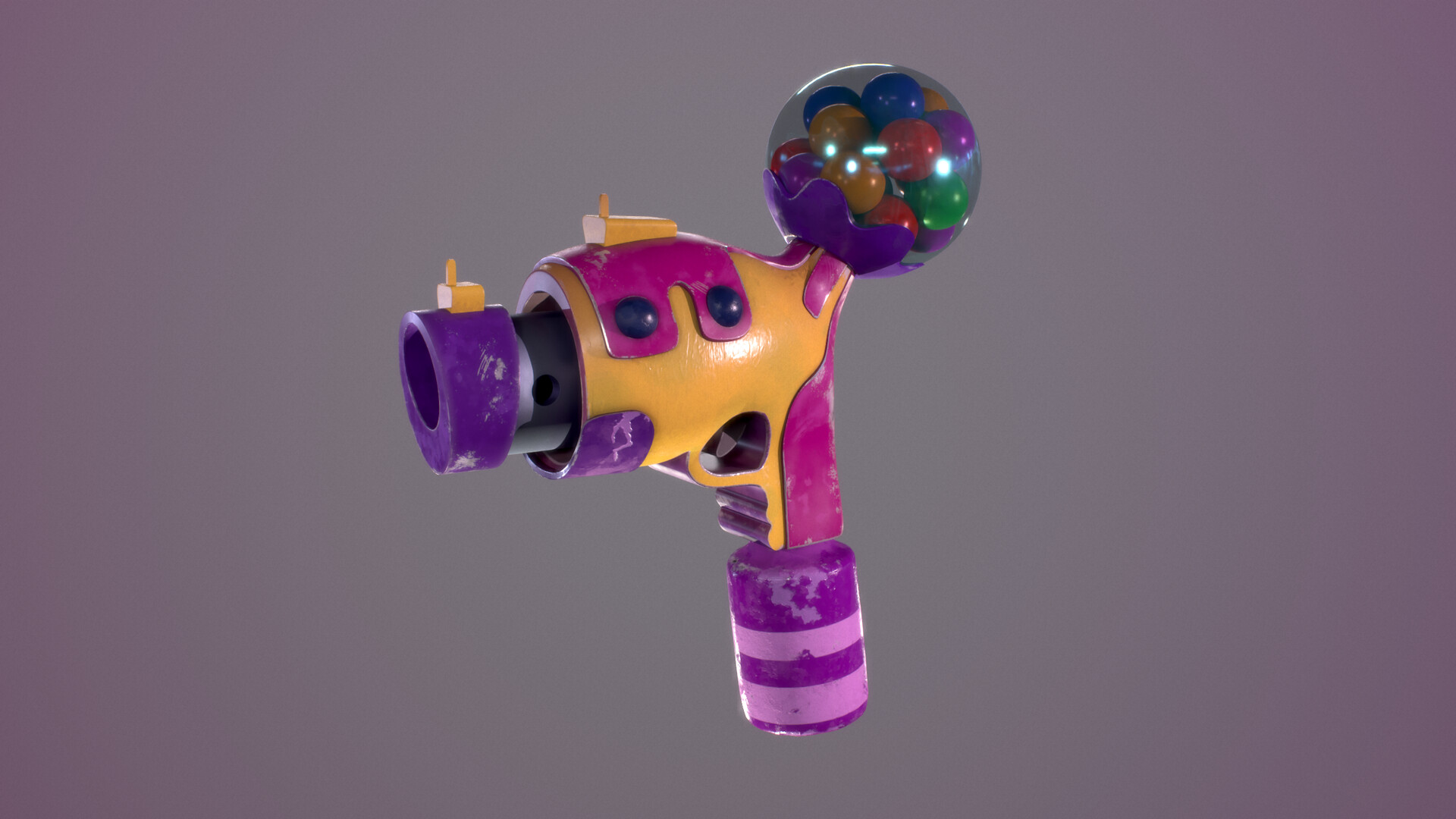 ArtStation - Color Balls Shooter - Duo props