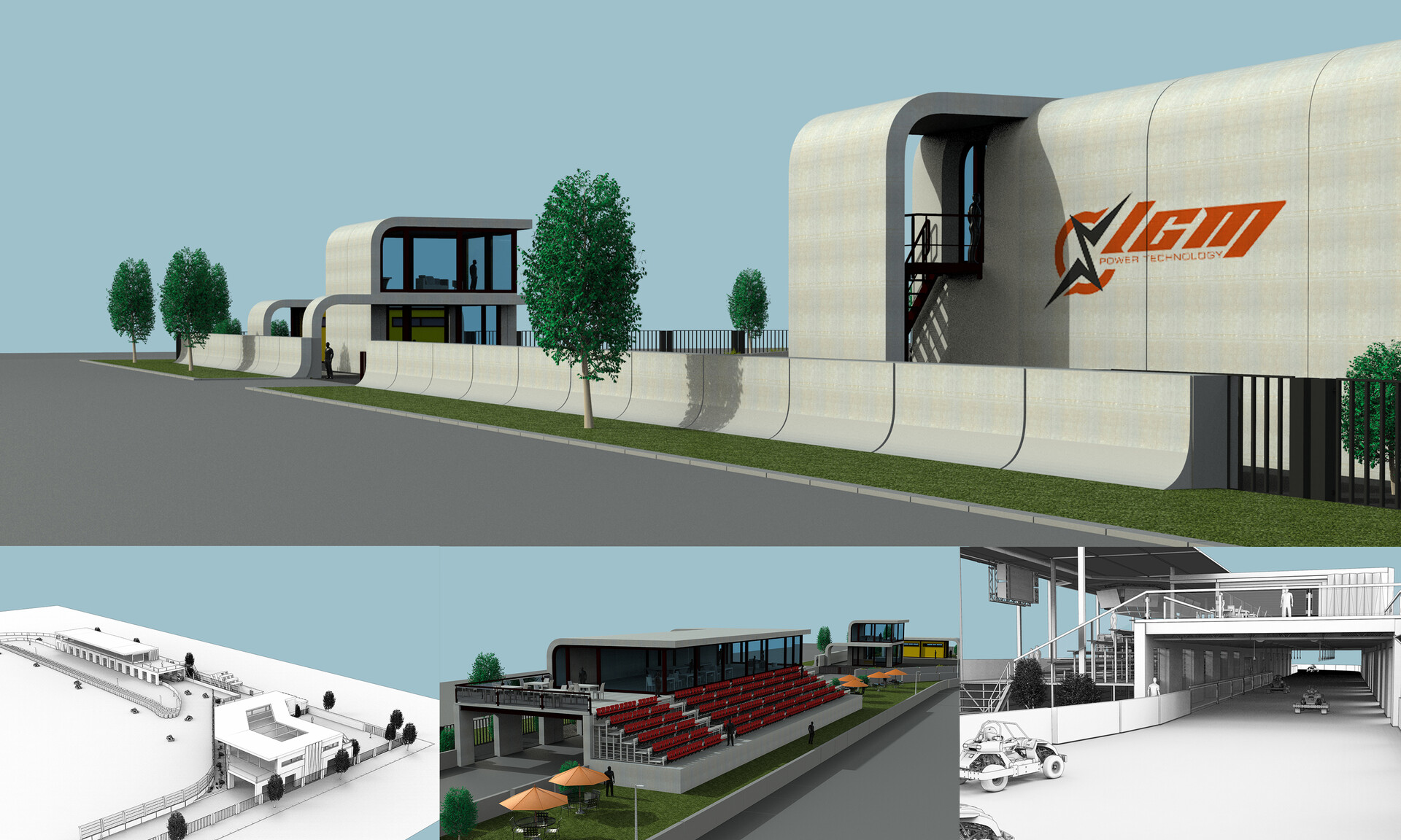 ArtStation - Architectural exploration - concrete formwork on racetrack ...