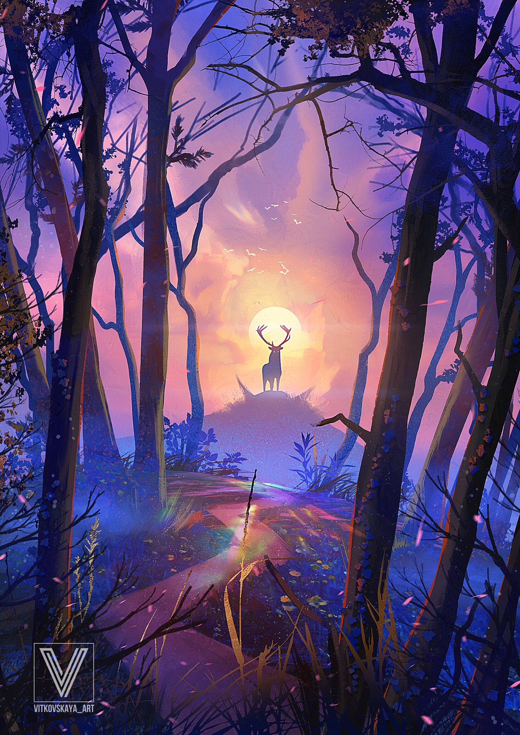 ArtStation - Spring Deer