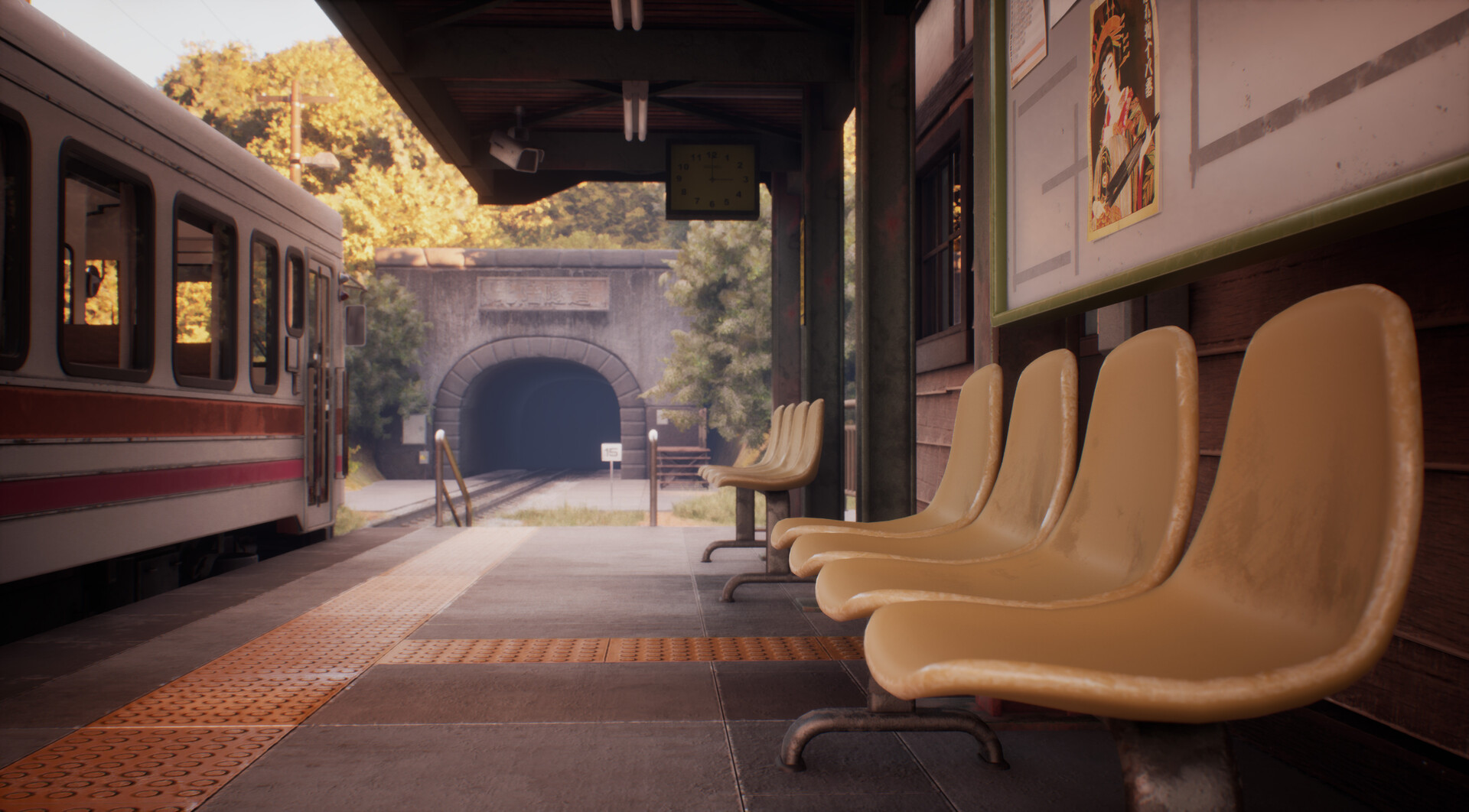 The Art of Marc Tan - Afternoon At The Train Station