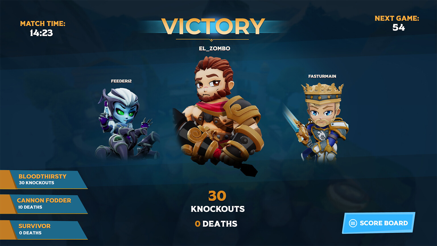 Nirvan Shuja - Divine Knockout: UI art