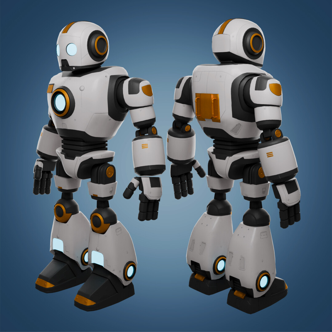 ArtStation - Roboto - GameReady Character