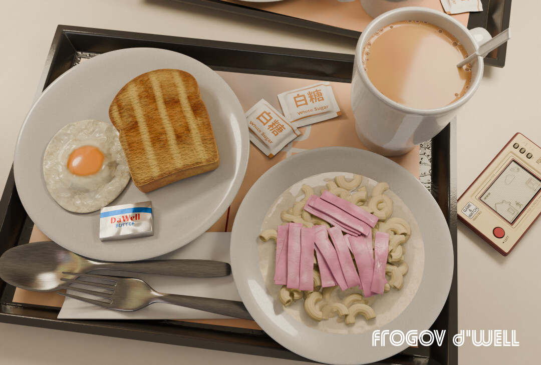 ArtStation - Breakfast Set A