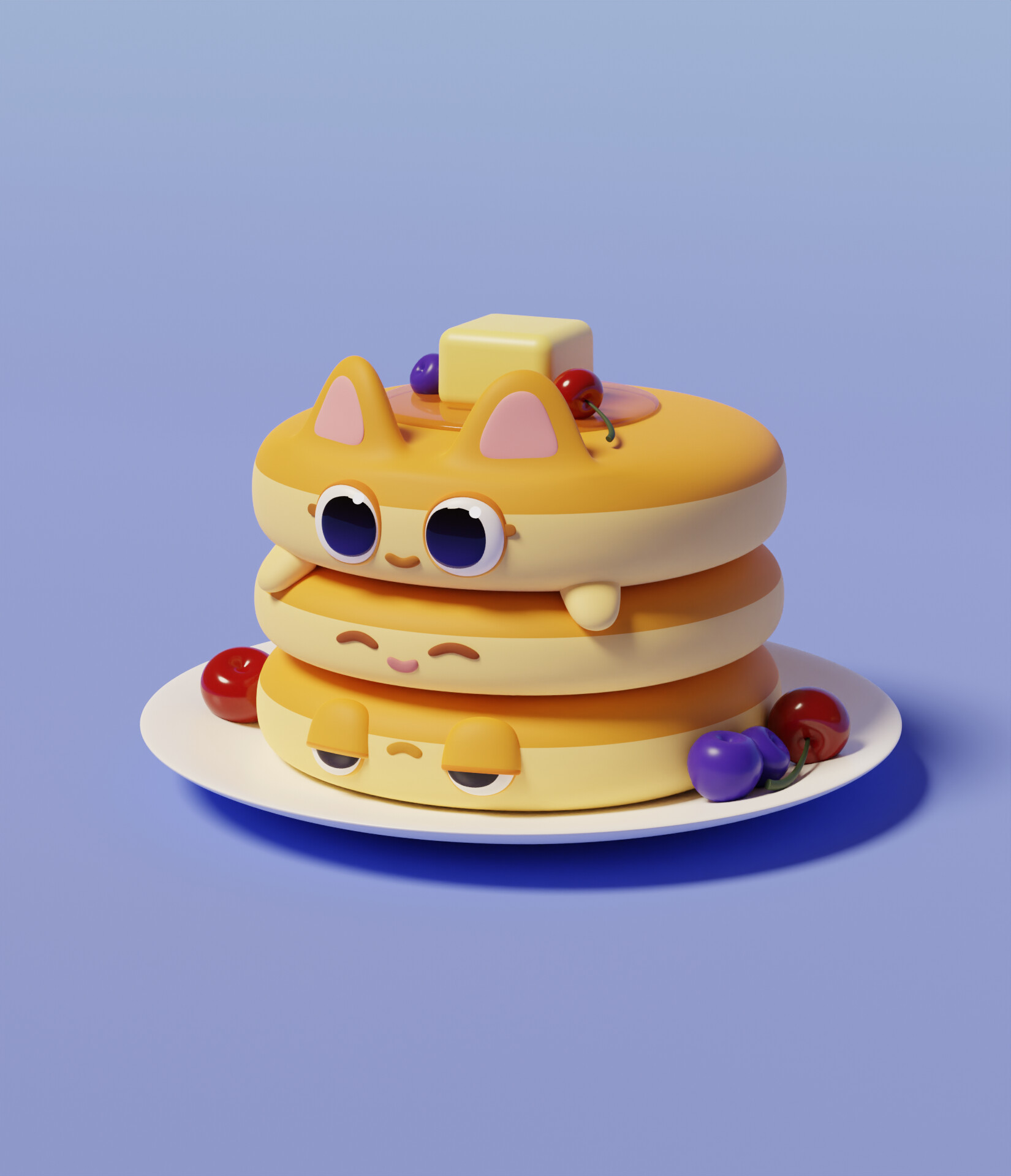 ArtStation - Cute pancakes