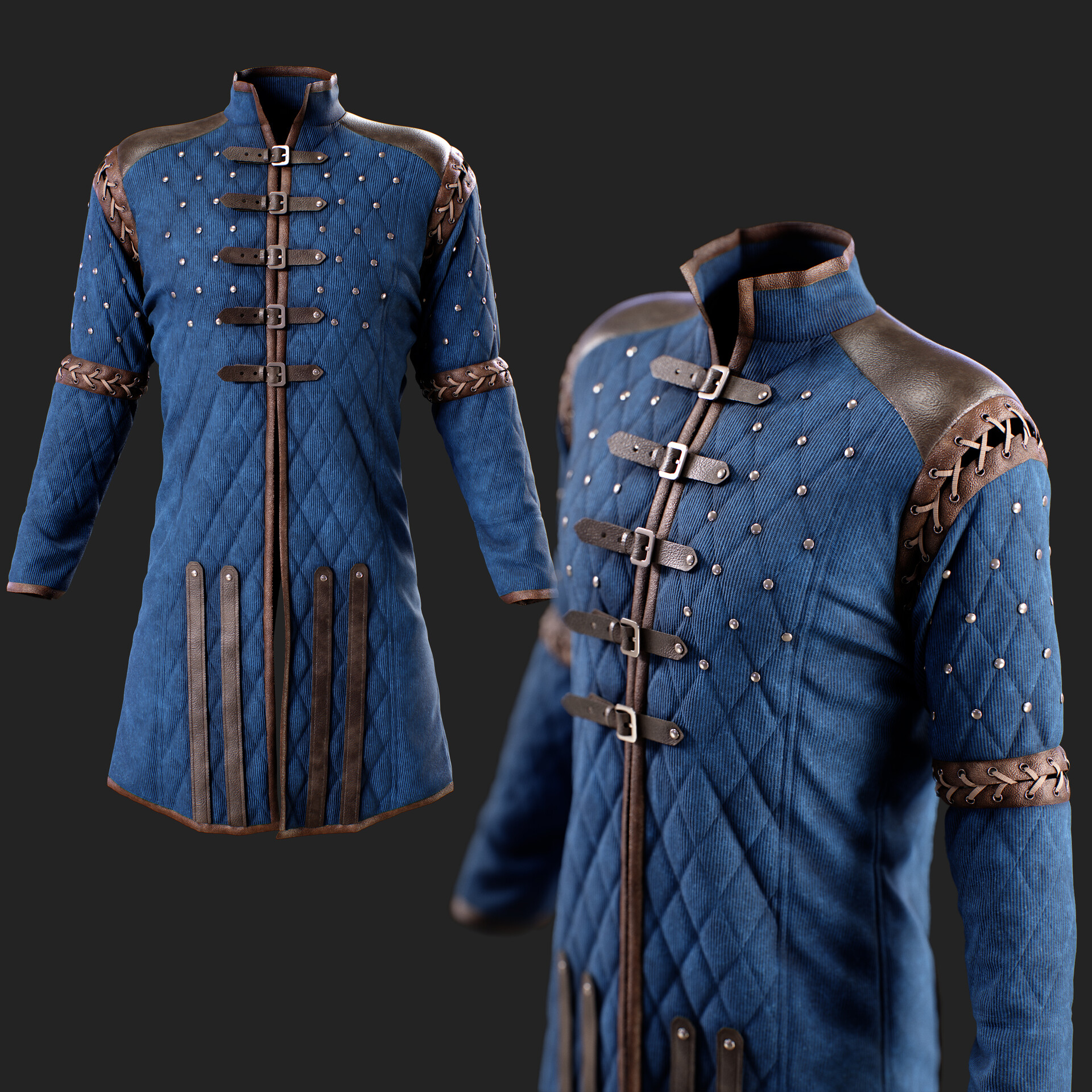ArtStation - Medieval Outfit-MALE- MD/Clo3d + Smart Material + 4K ...