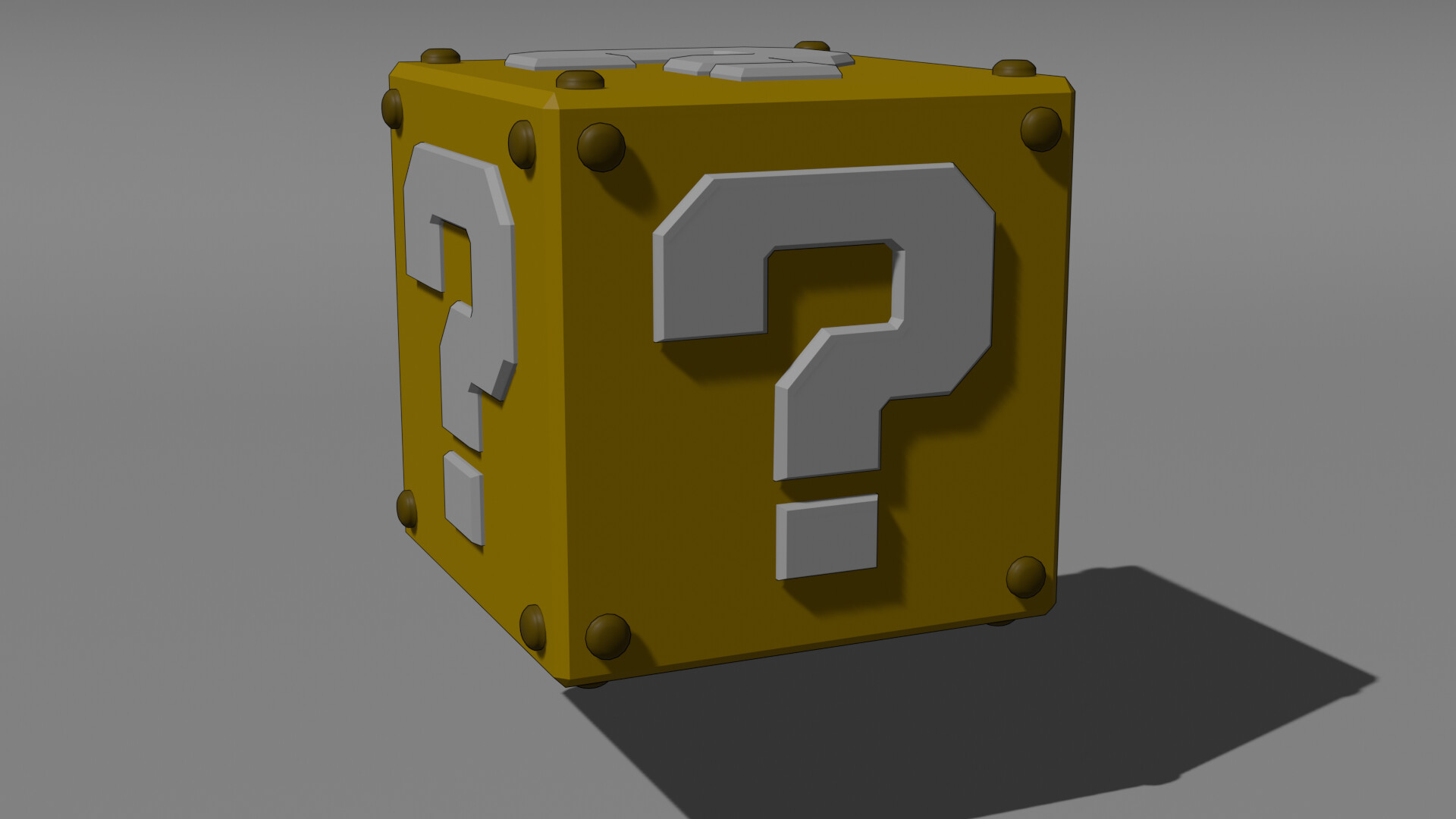 ArtStation - Stylized Question Block – Hard Surface & Texturing Study