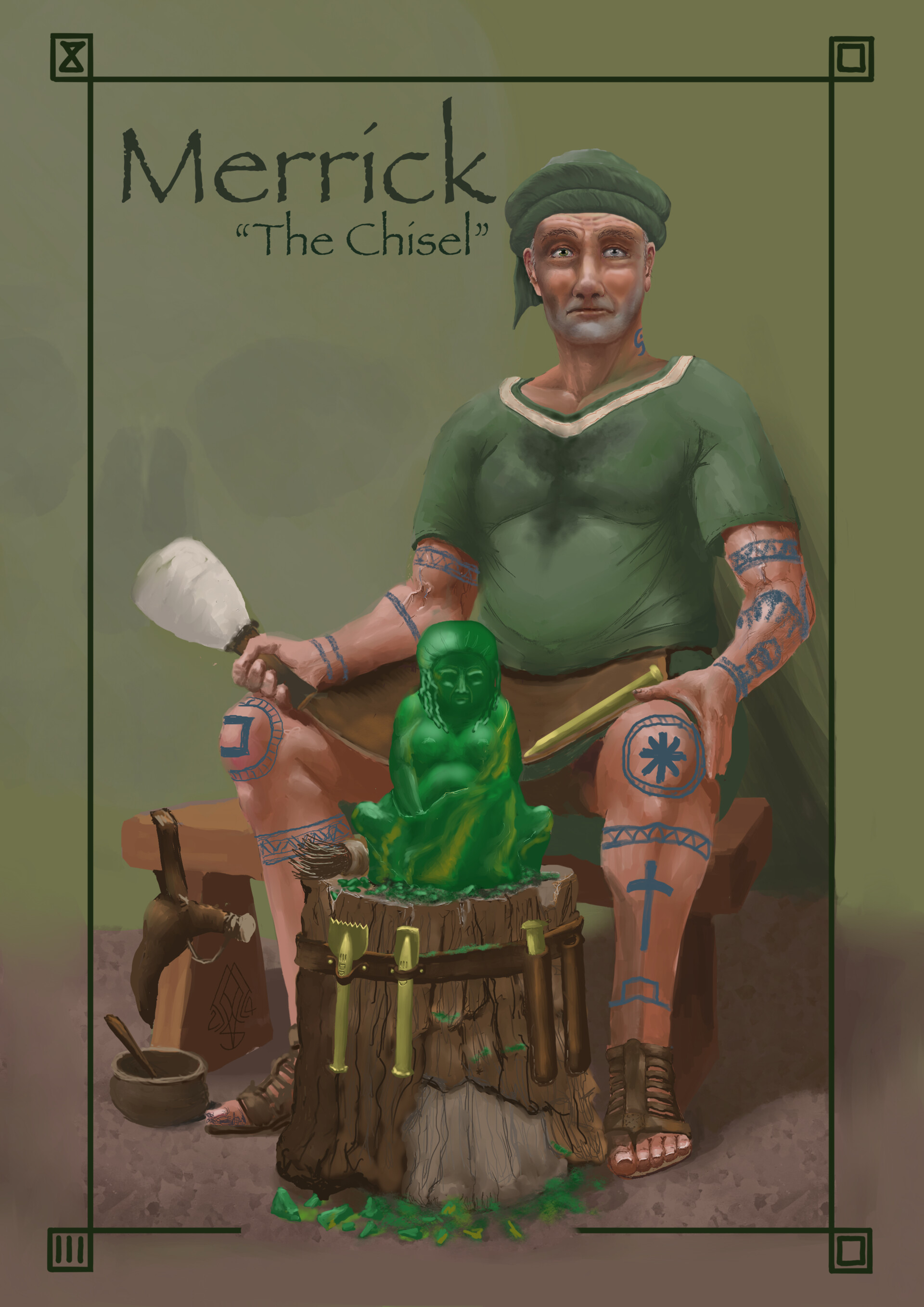 ArtStation - Merrick "The Chisel" (Runequest Private)