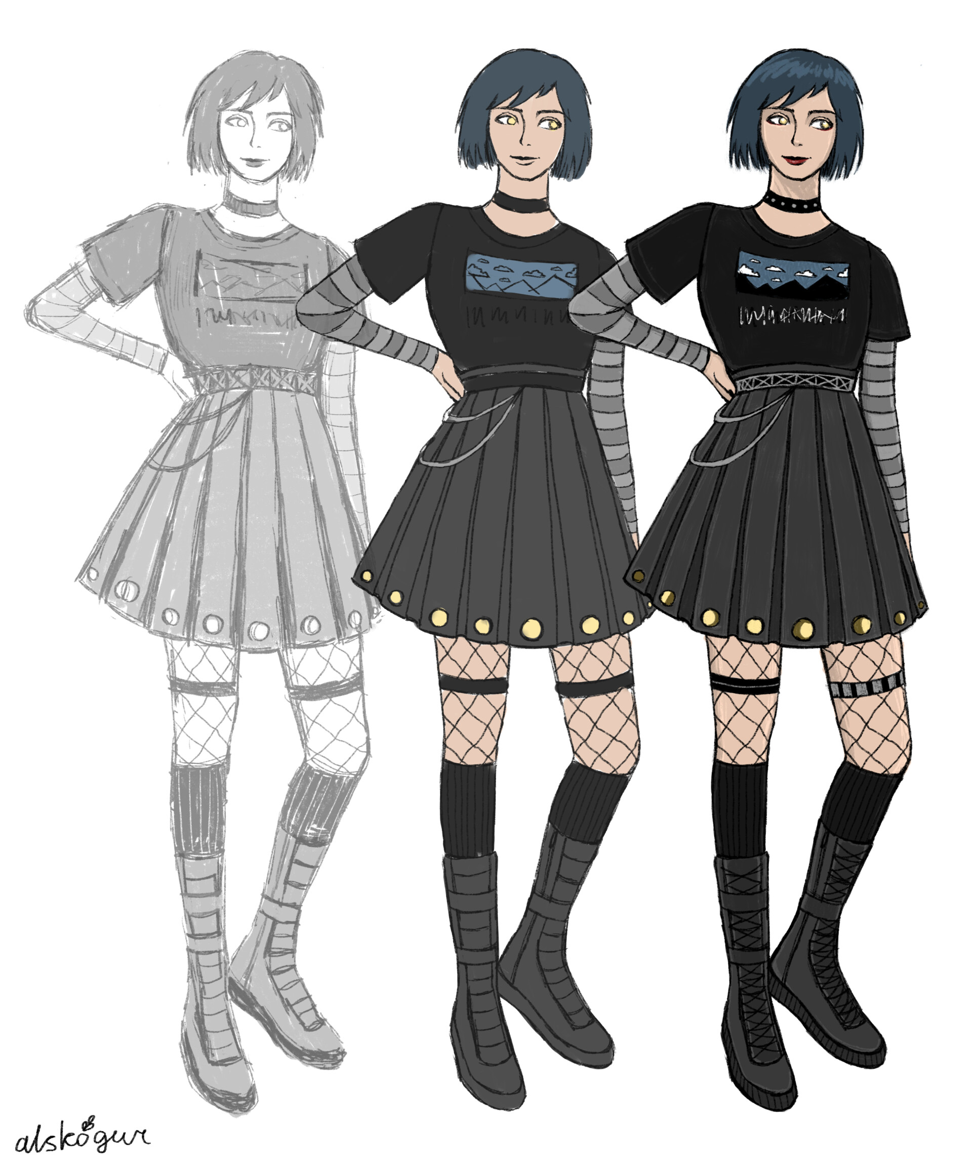 ArtStation - rock girl