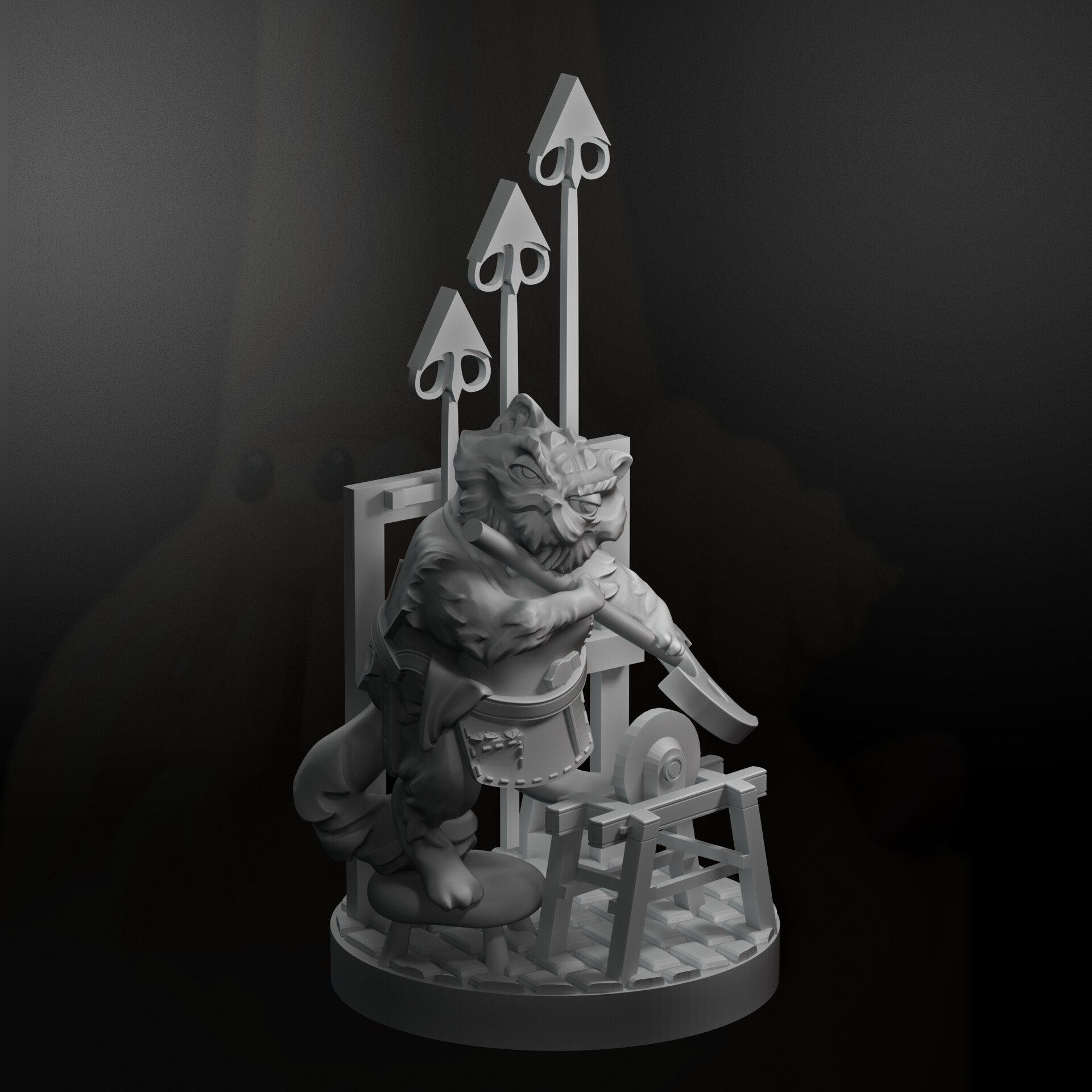 ArtStation - Blacksmith cat