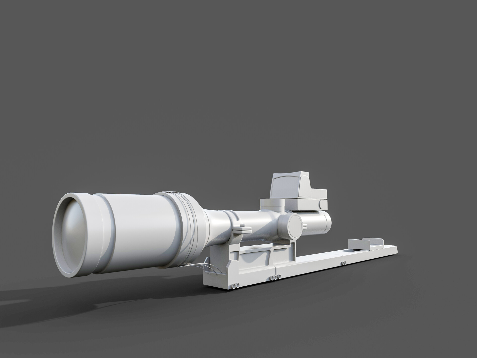ArtStation - 3D Gun Scope 8x