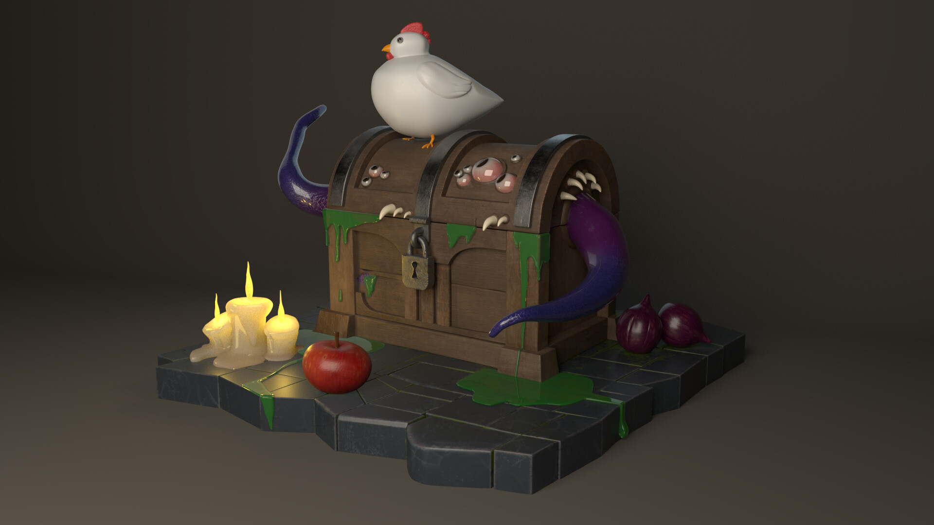 ArtStation - 3D model - Hungry Mimic