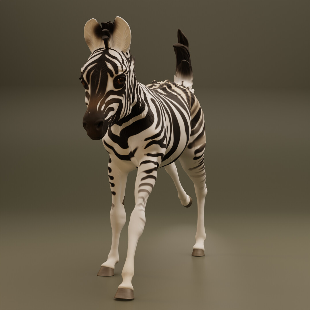 Bee Merrell - Moti the Zebra foal