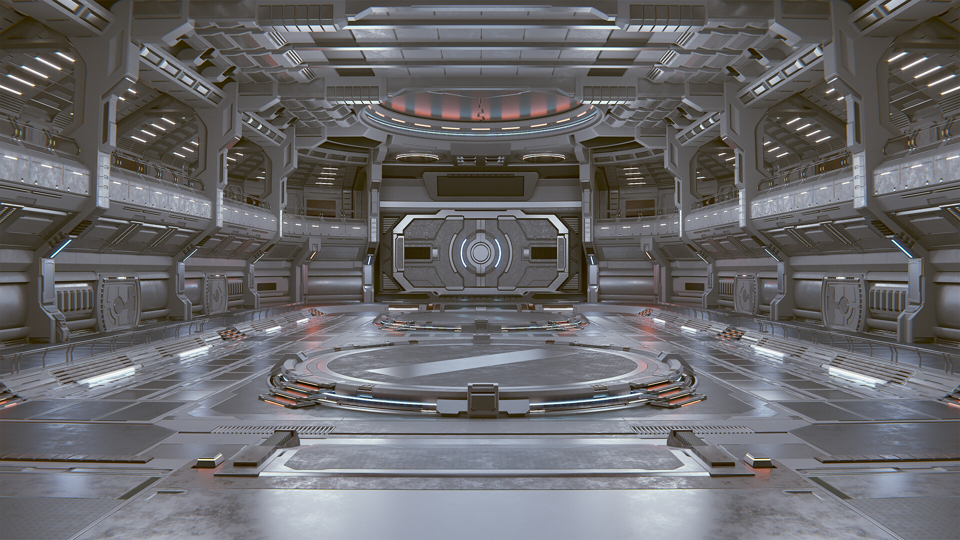 ArtStation - Sci-fi Rework Hangar Quantum