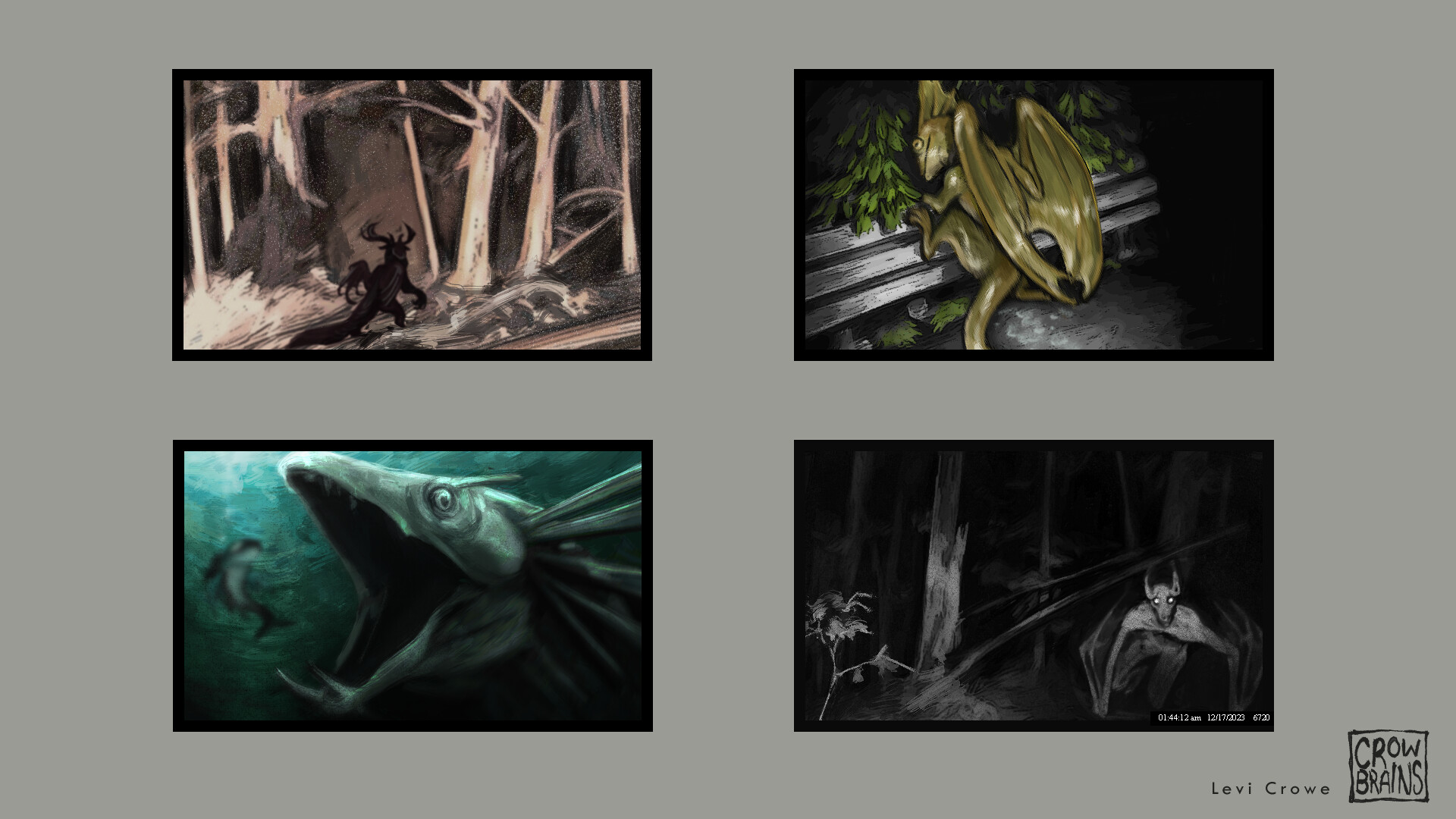 ArtStation - NOTN Cryptid Postcards