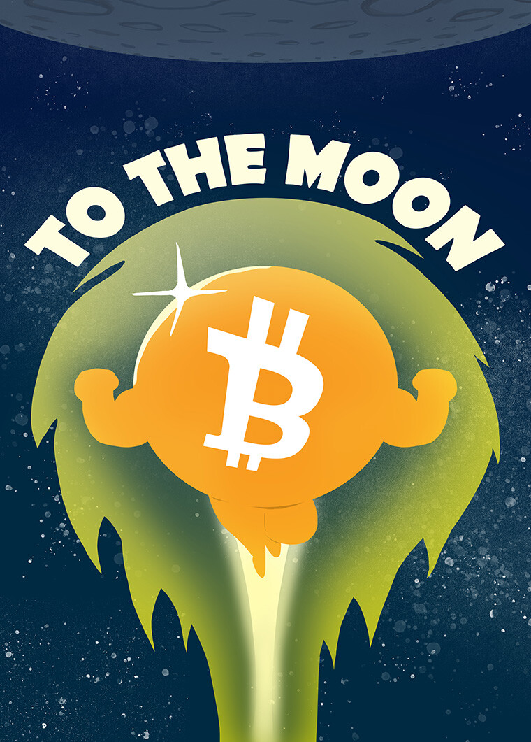 ArtStation - BTC to the Moon